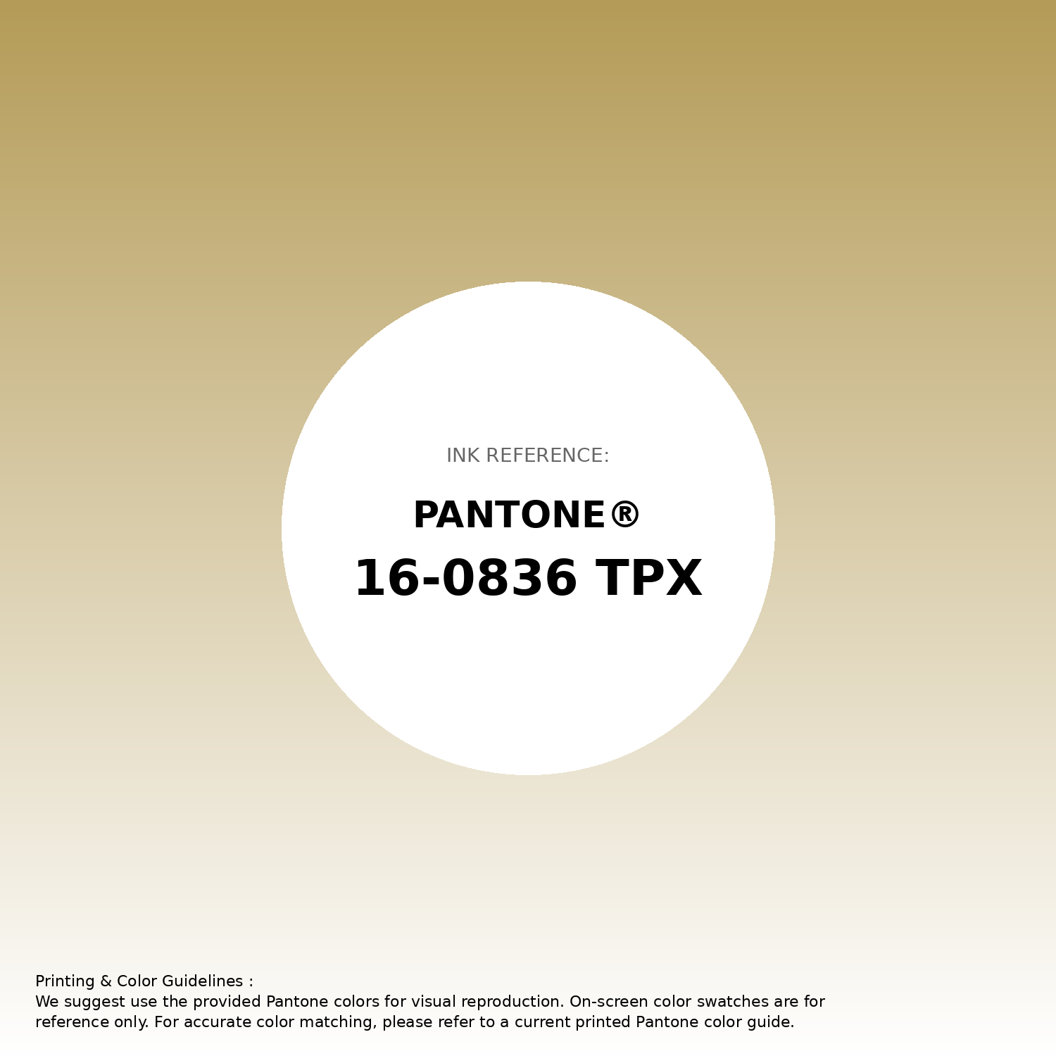 Hex Color #b49b57 | Printing Match PANTONE 16-0836 TPX | Color ...