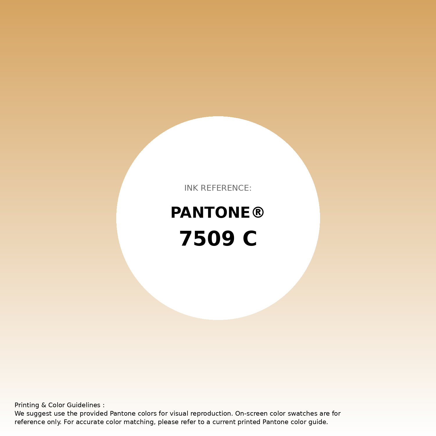 Hex Color #d6a461 | Printing Match PANTONE 7509 C | Color conversion ...