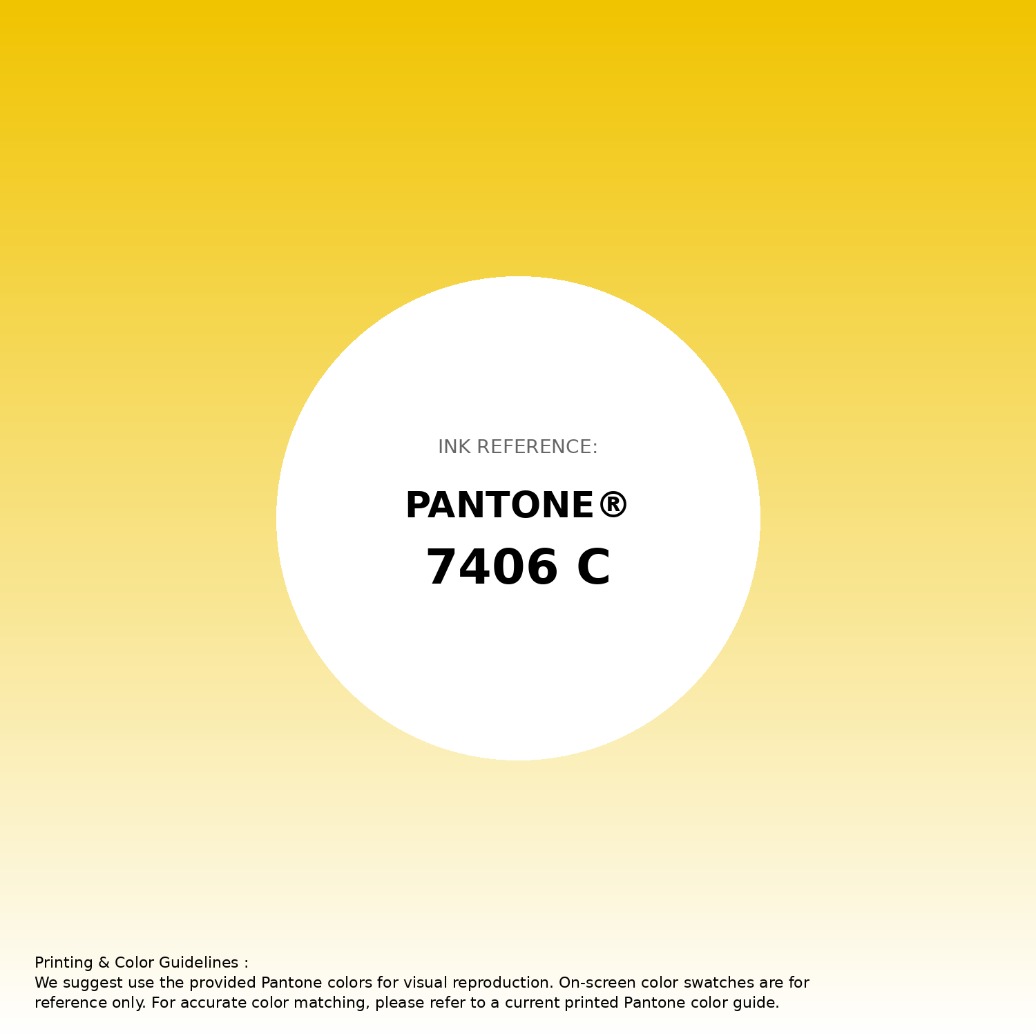 Hex Color #f1c400 | Printing Match PANTONE 7406 C | Color conversion ...