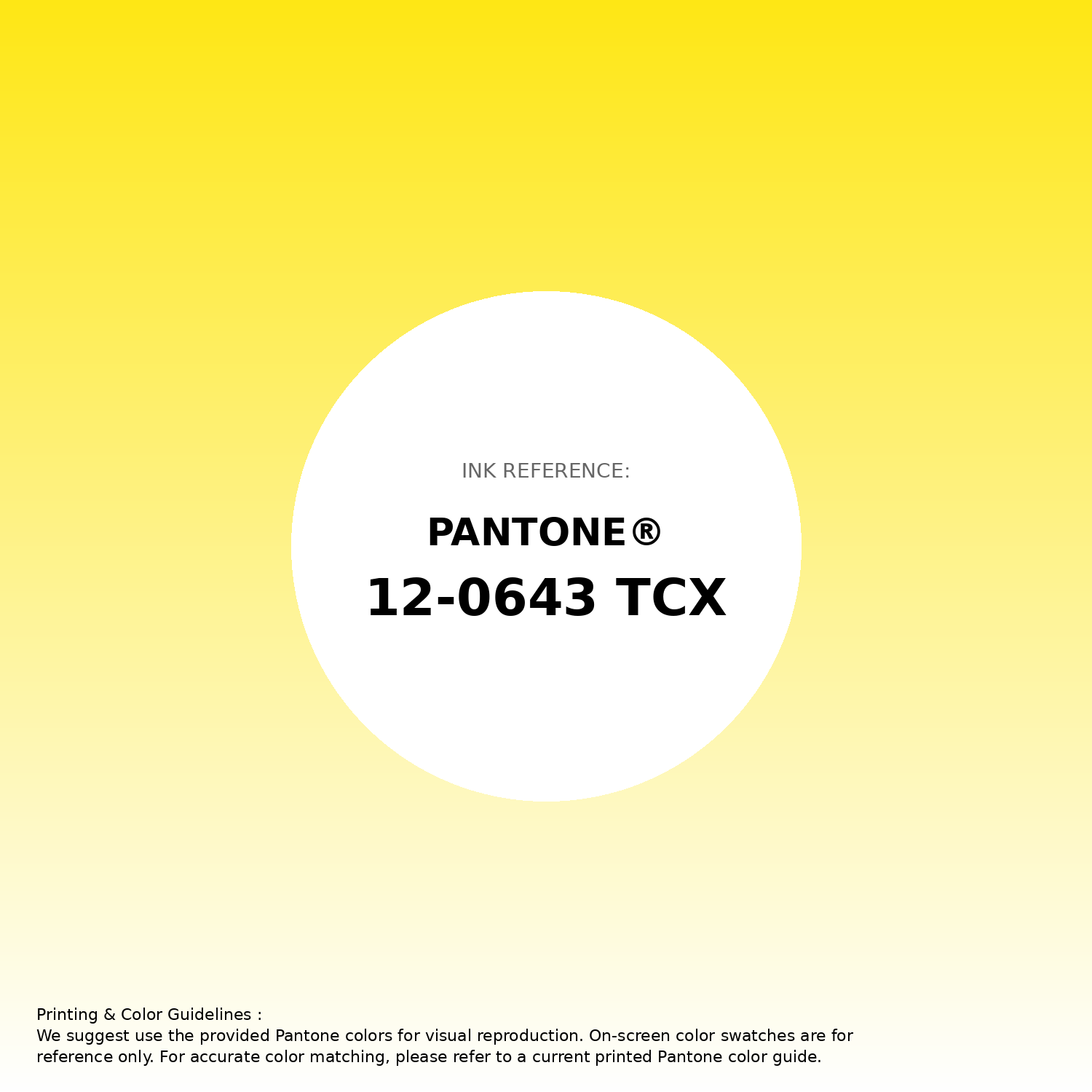 Hex Color #fee715 | Printing Match PANTONE 12-0643 TCX | Color ...