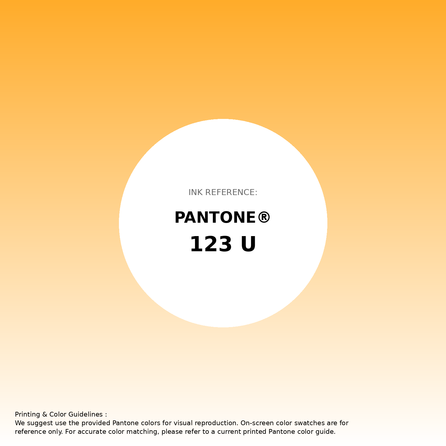 Hex Color #ffac2a | Printing Match PANTONE 123 U | Color conversion ...