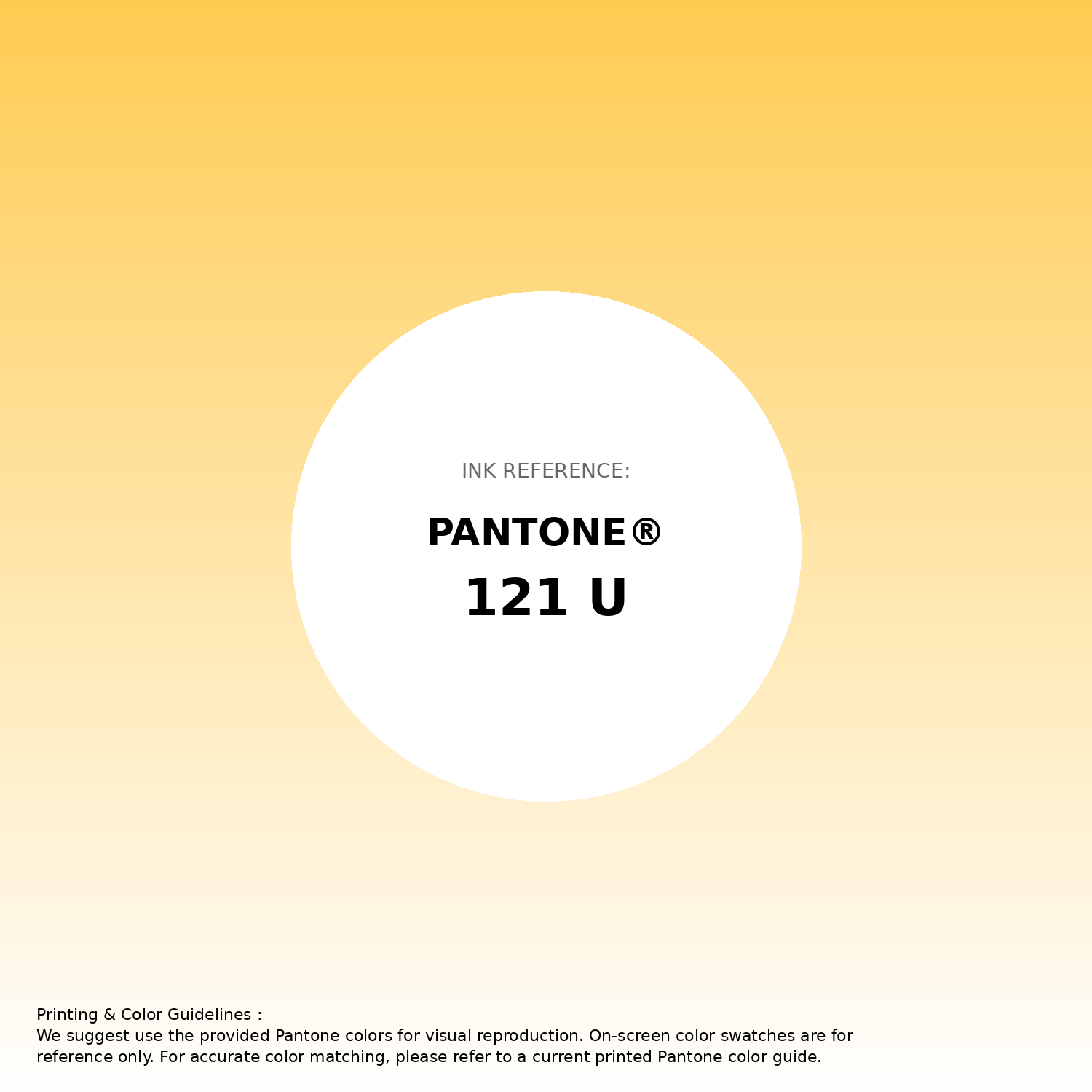 Hex Color #ffcc52 | Printing Match PANTONE 121 U | Color conversion ...