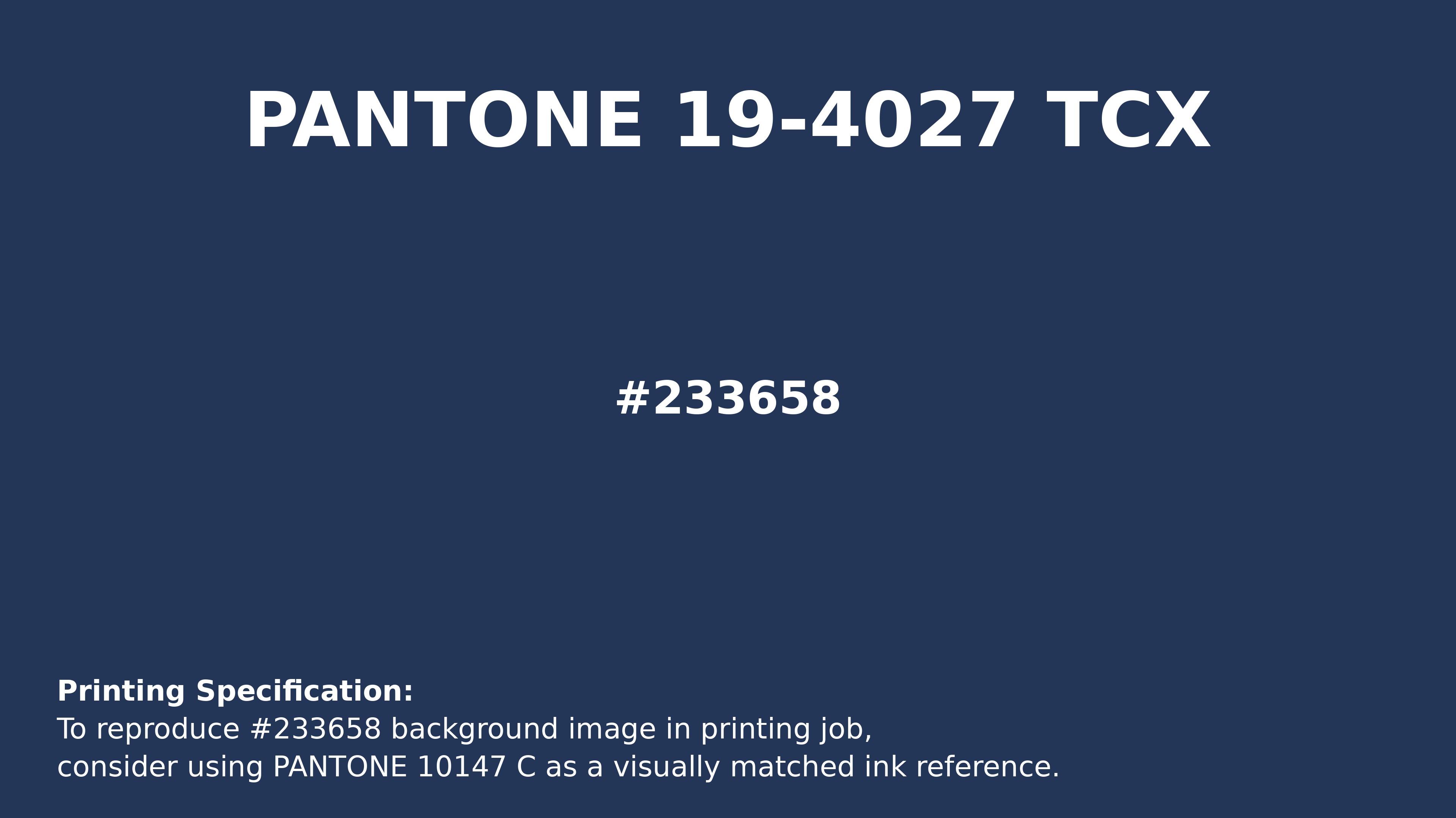 Estate Blue | Printing Match PANTONE 19-4027 TCX | Color conversion ...