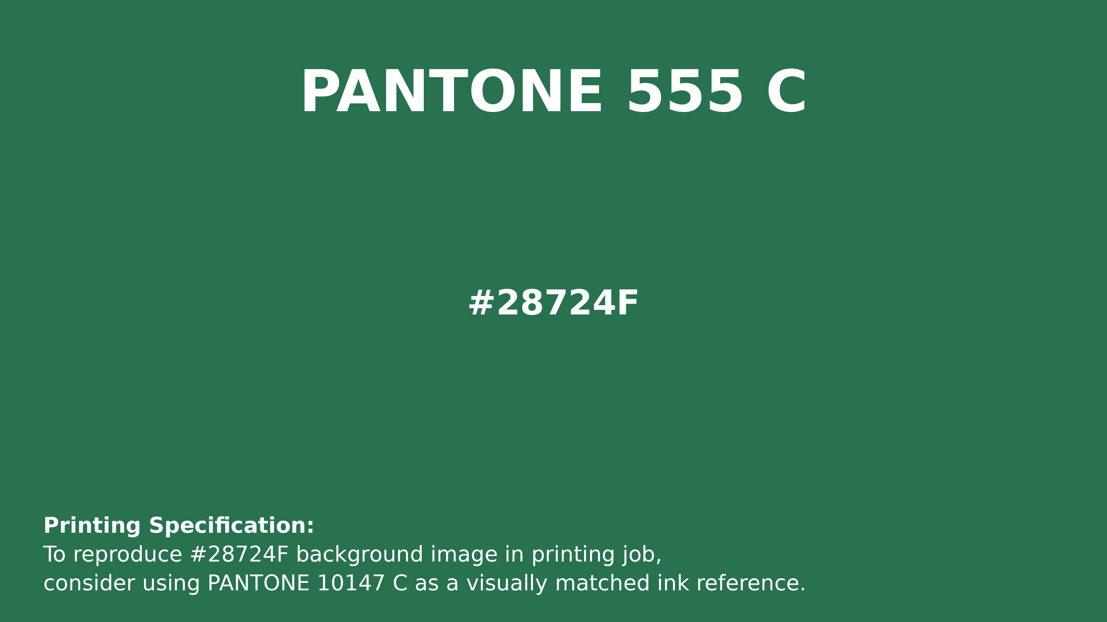 Hex Color #28724f | Printing Match PANTONE 555 C | Color conversion ...