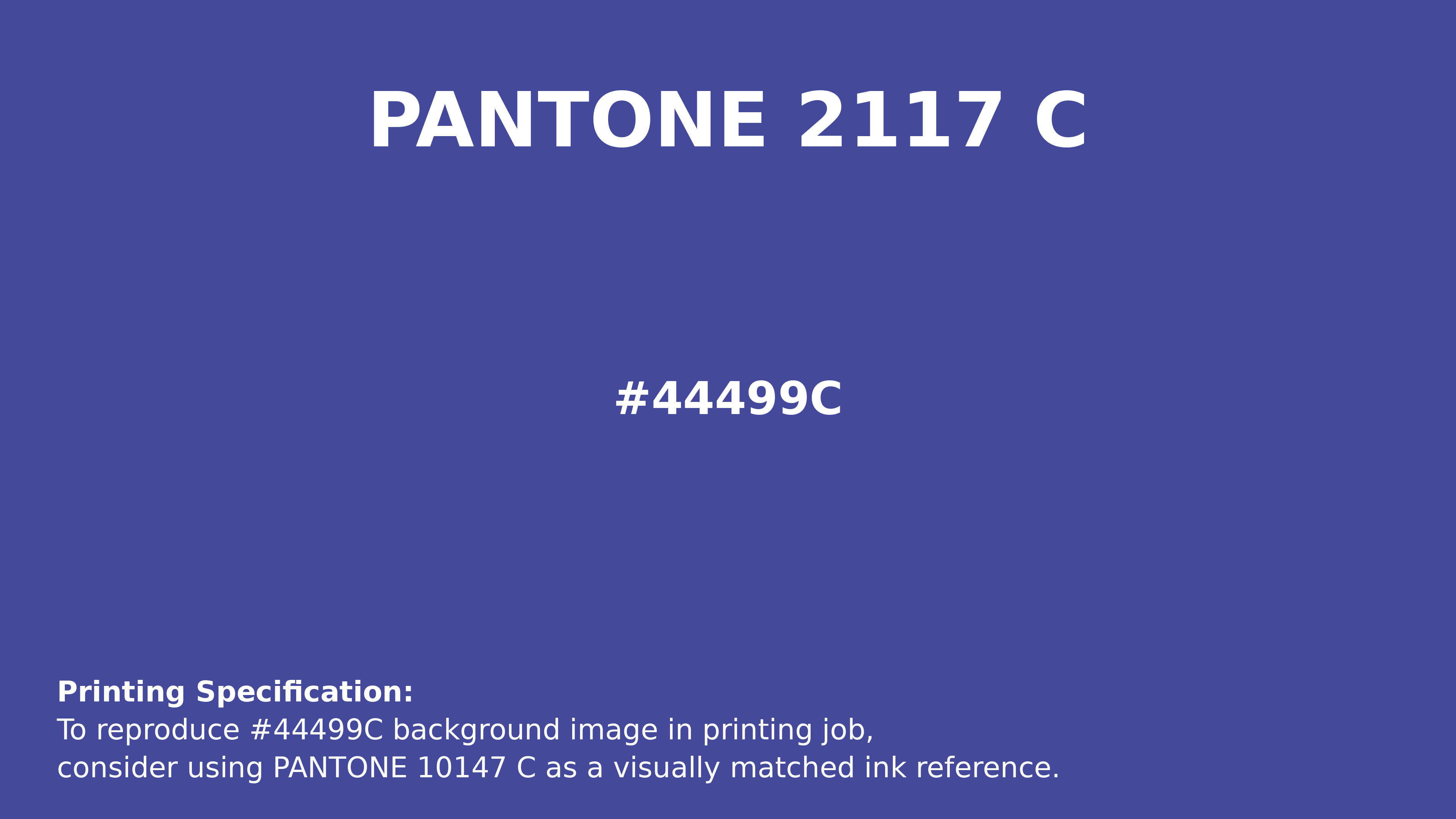 Hex Color #44499c | Printing Match PANTONE 2117 C | Color conversion ...