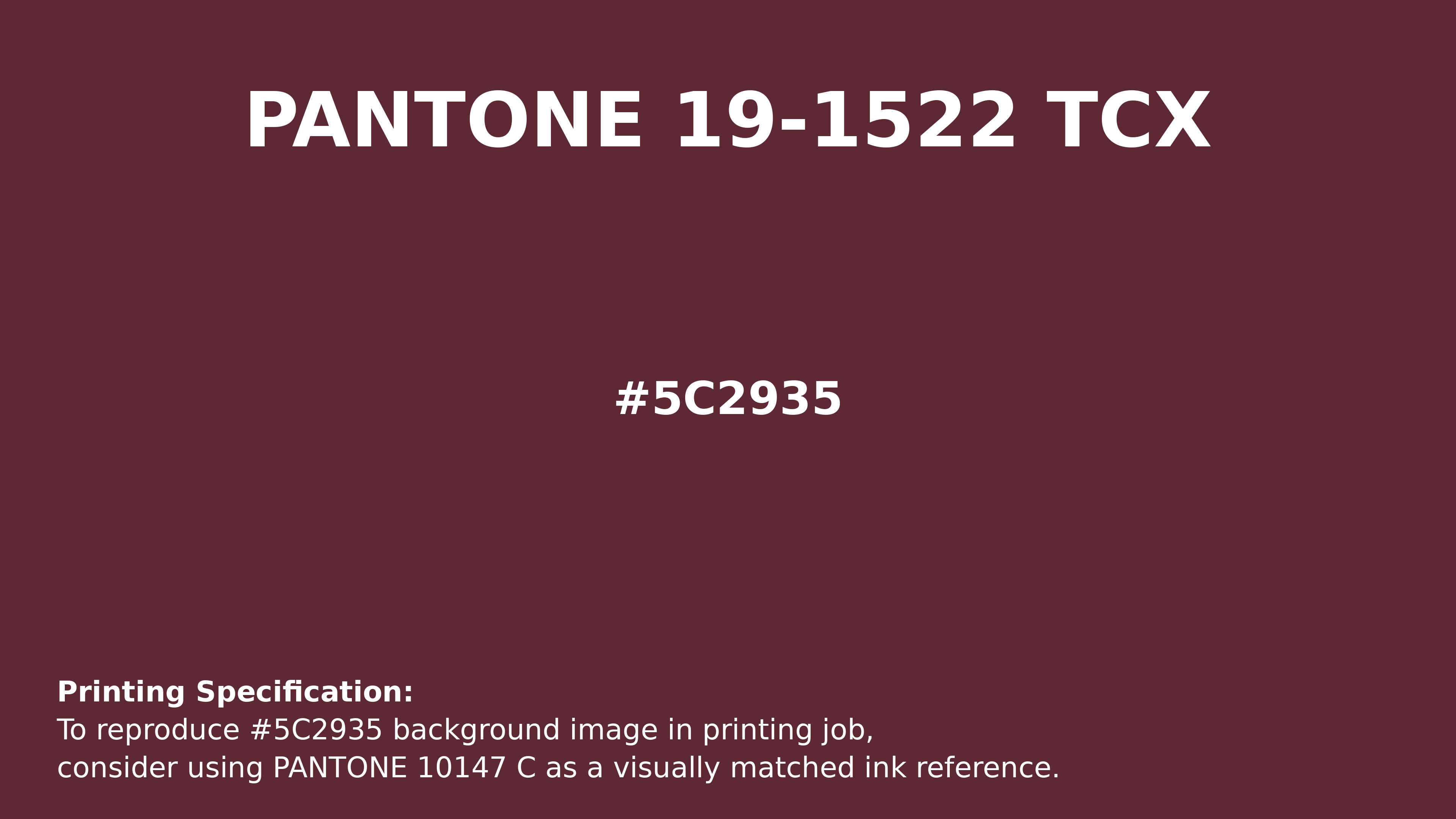 Zinfandel | Printing Match PANTONE 19-1522 TCX | Color conversion CMYK ...