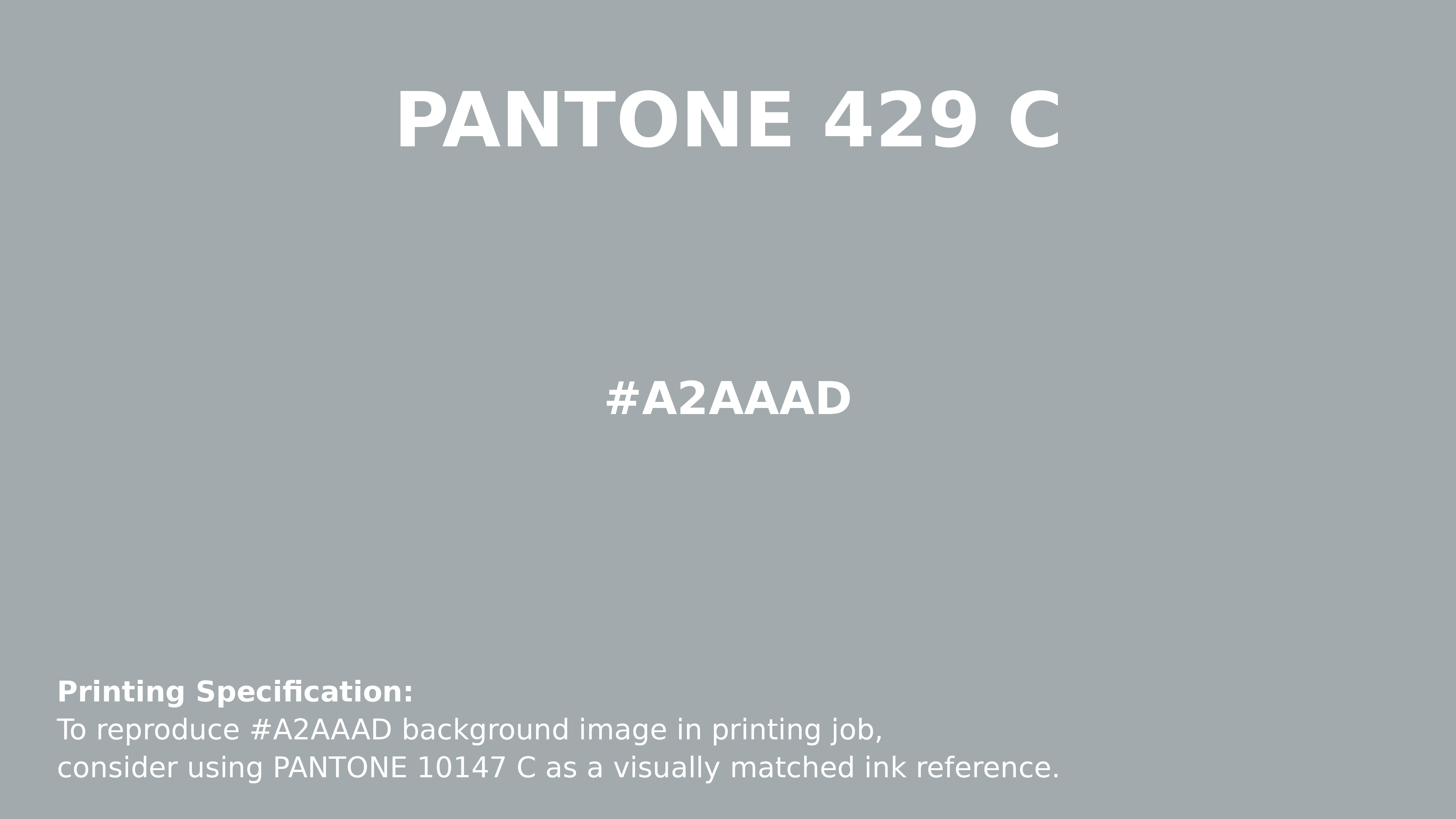 Hex Color #a2aaad | Printing Match PANTONE 429 C | Color conversion ...