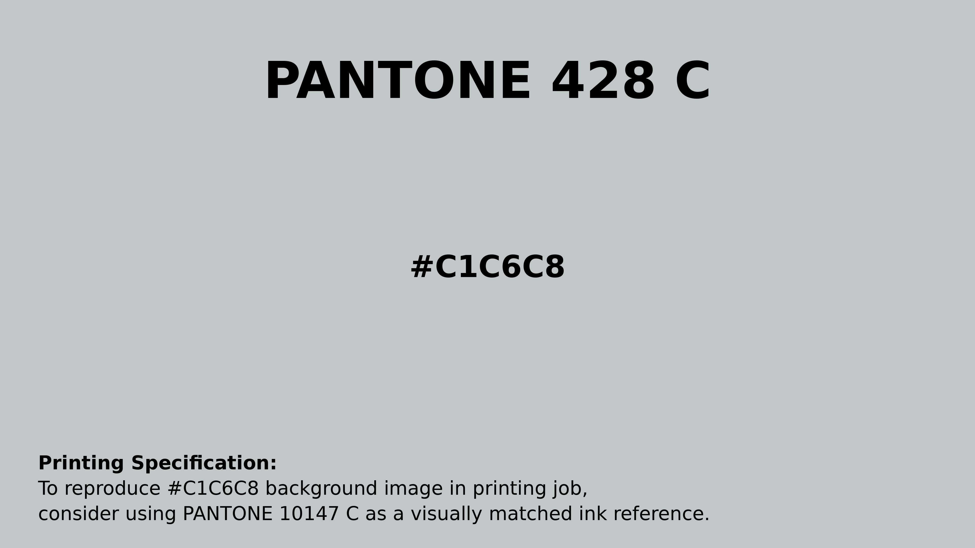 Hex Color #c1c6c8 | Pantone PANTONE 428 C | Hsl | Rgb