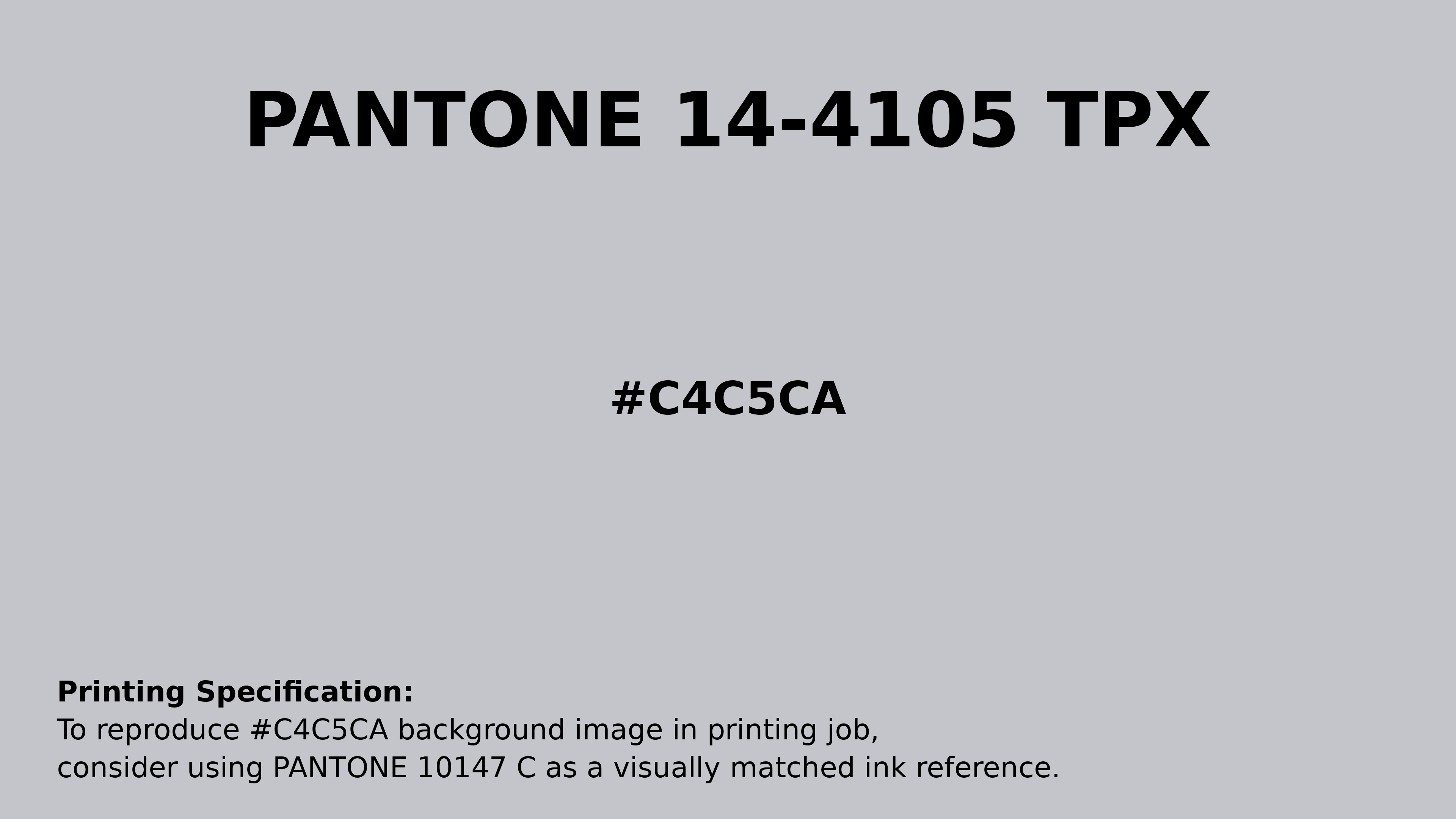 Hex Color #c4c5ca | Printing Match PANTONE 14-4105 TPX | Color ...
