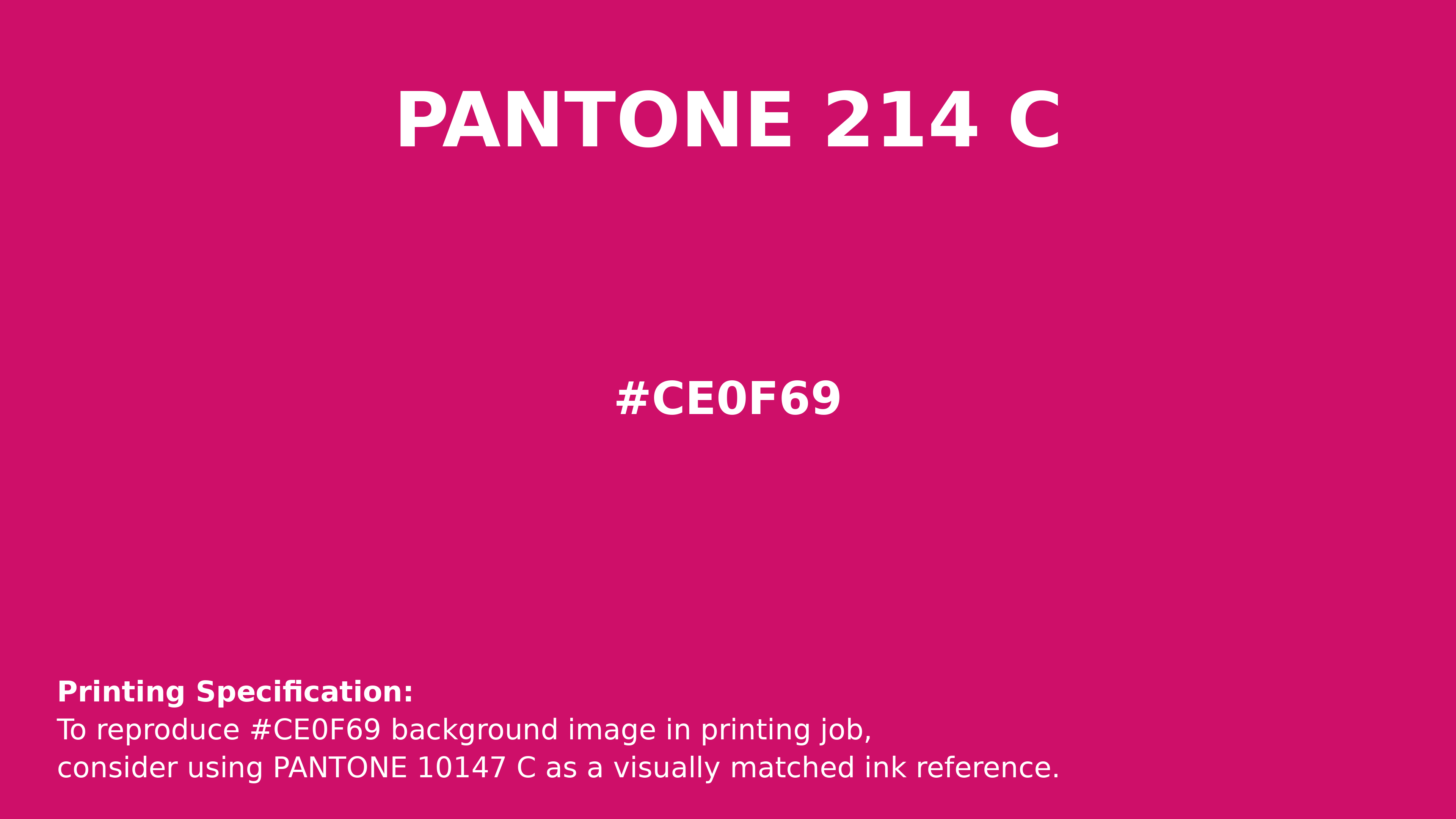 Hex Color #ce0f69 | Printing Match PANTONE 214 C | Color conversion ...