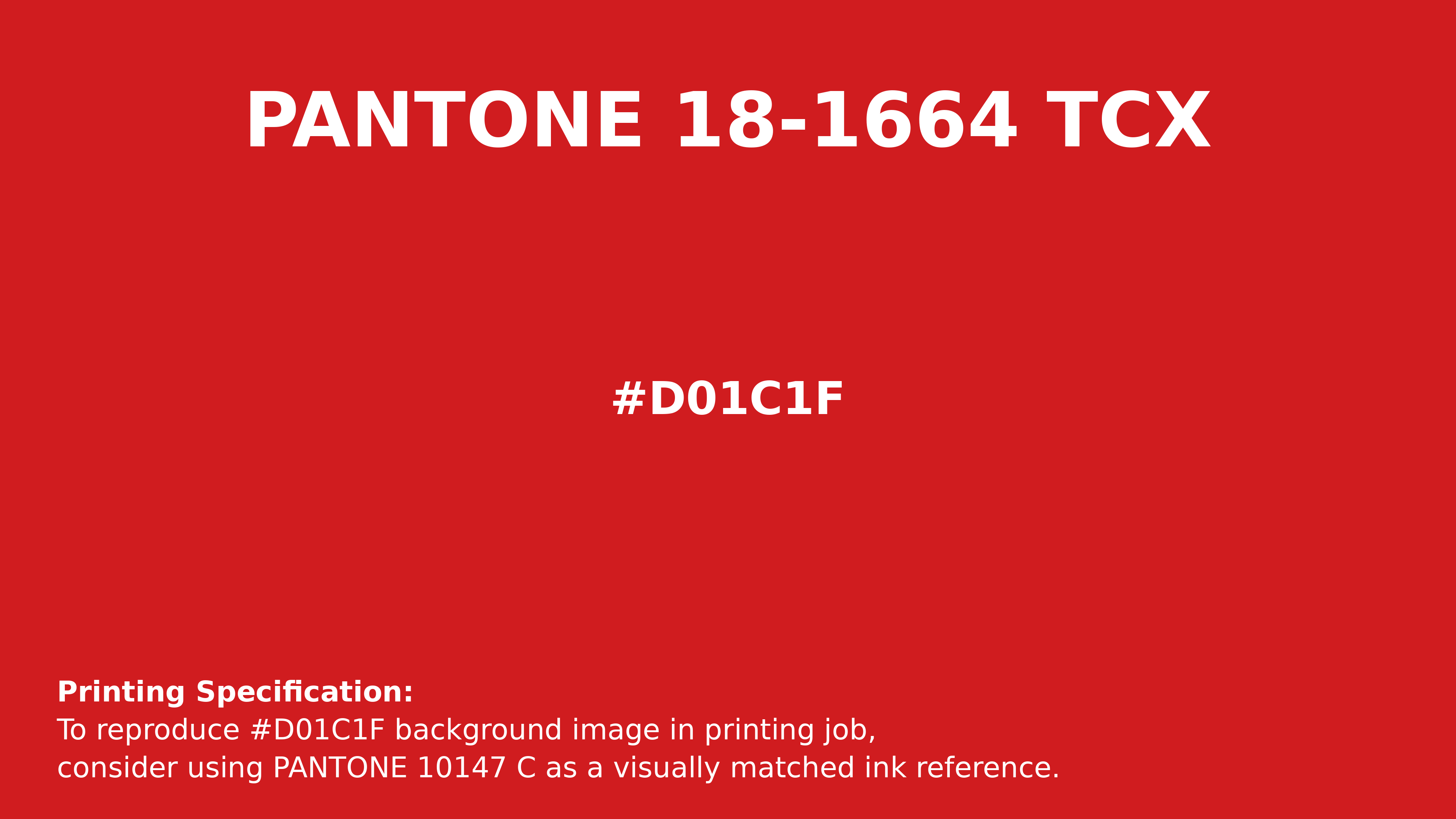 Fiery Red | Printing Match PANTONE 18-1664 TCX | Color conversion CMYK ...