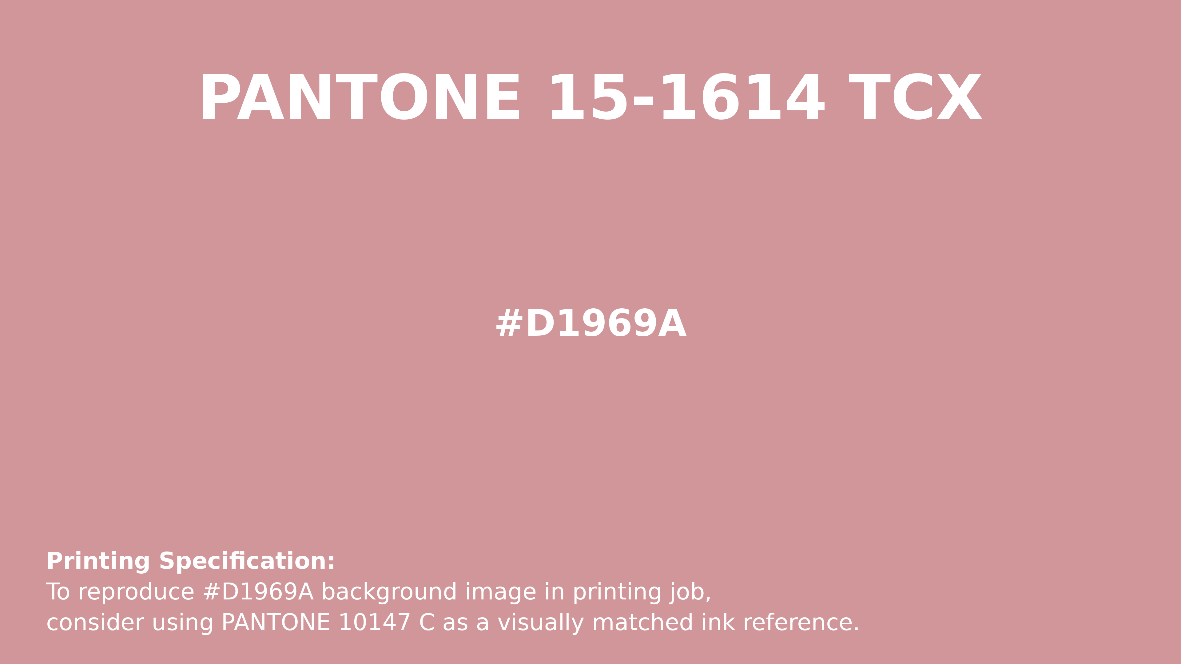 Hex Color #d1969a | Printing Match PANTONE 15-1614 TCX | Color ...