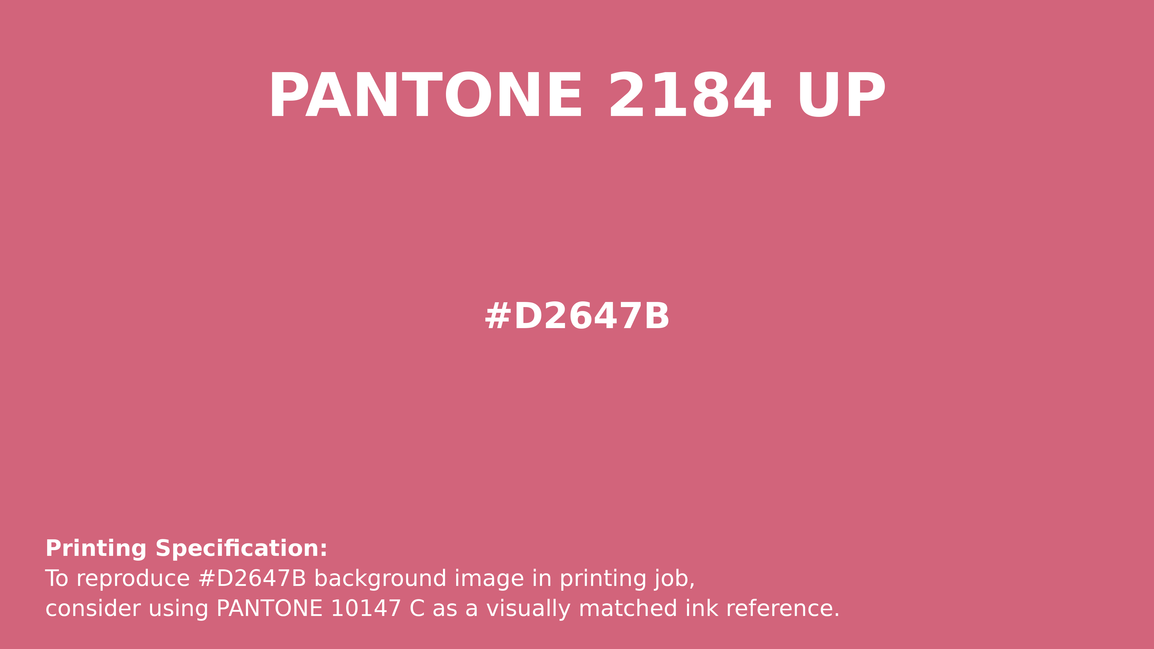 Rapture Rose (similar) Color | d2647b | Printing Match PANTONE 2184 UP ...