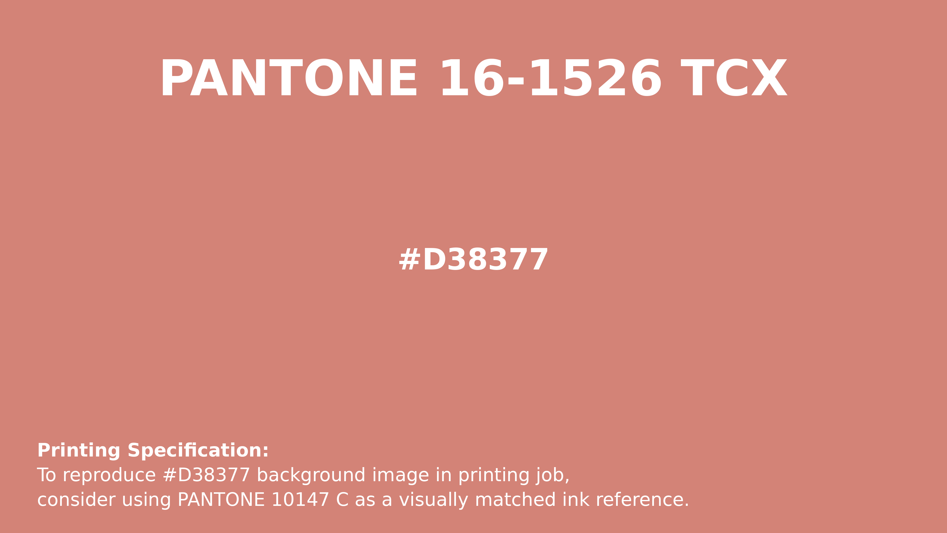 Hex Color #d38377 | Printing Match PANTONE 16-1526 TCX | Color ...