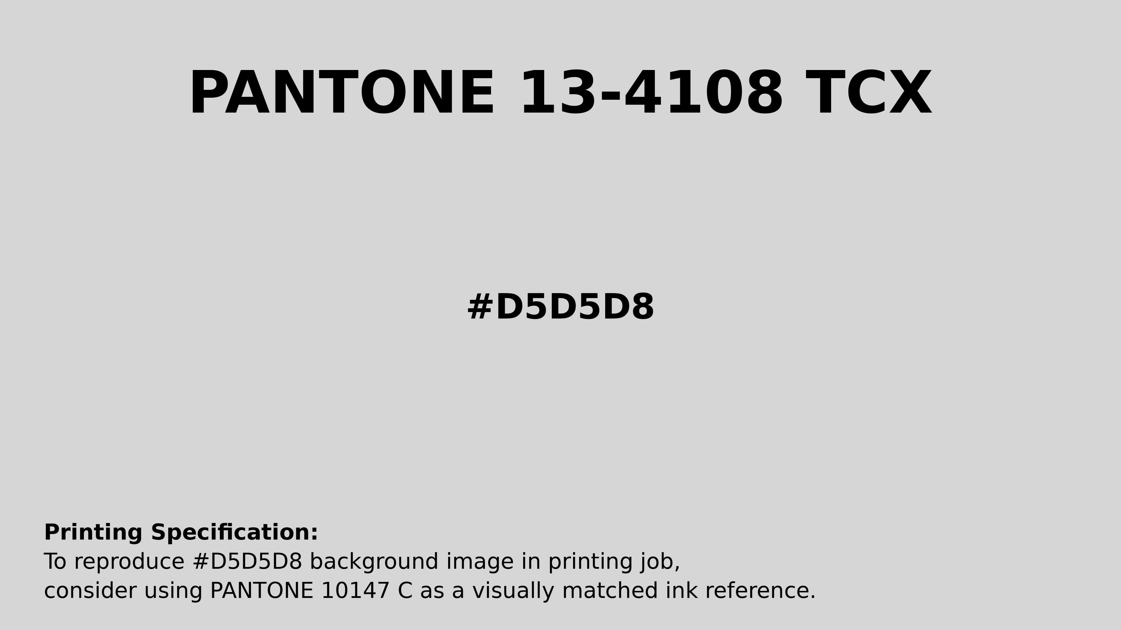 Hex Color #d5d5d8 | Printing Match PANTONE 13-4108 TCX | Color ...