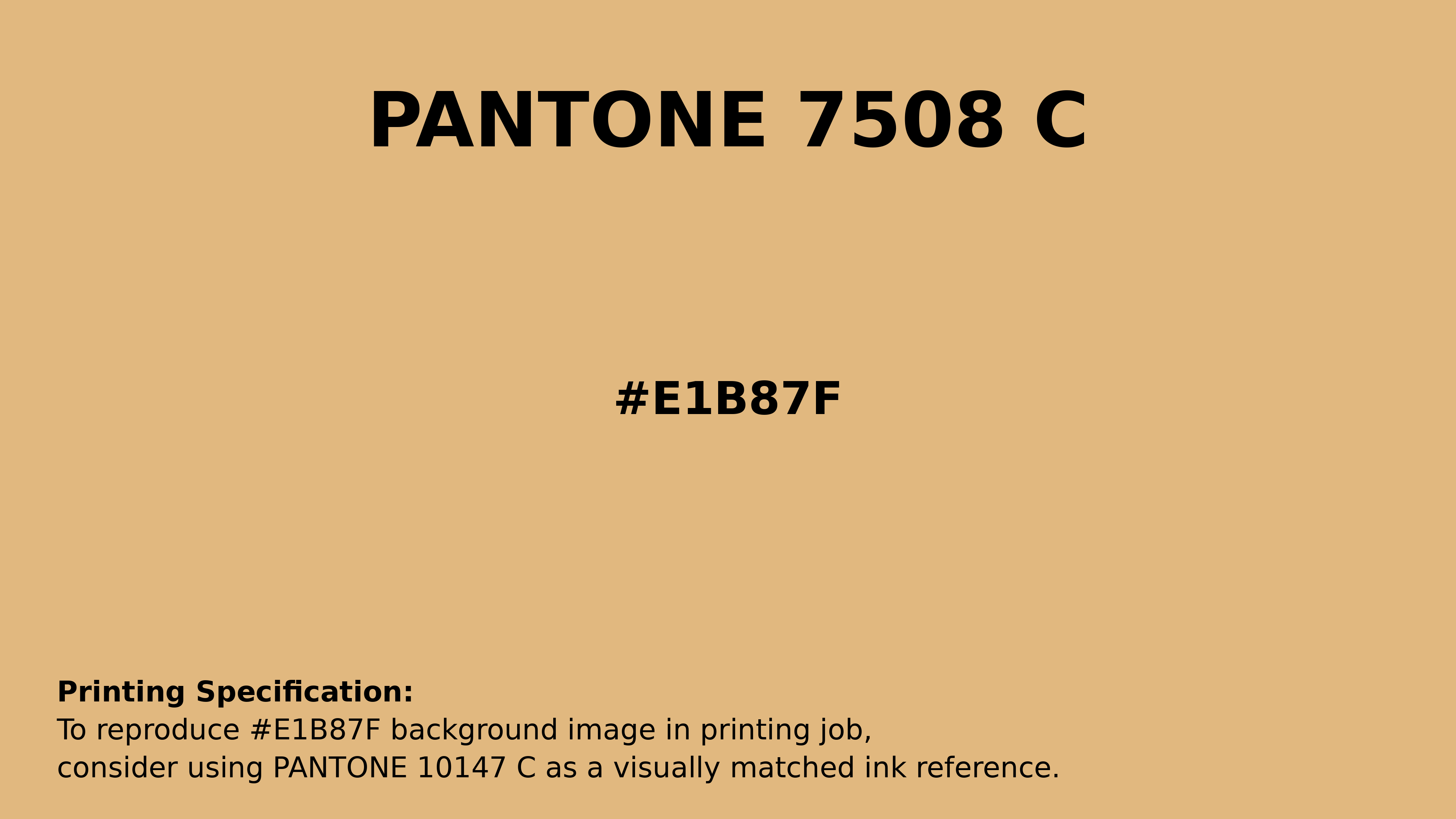 Hex Color #e1b87f | Printing Match PANTONE 7508 C | Color conversion ...