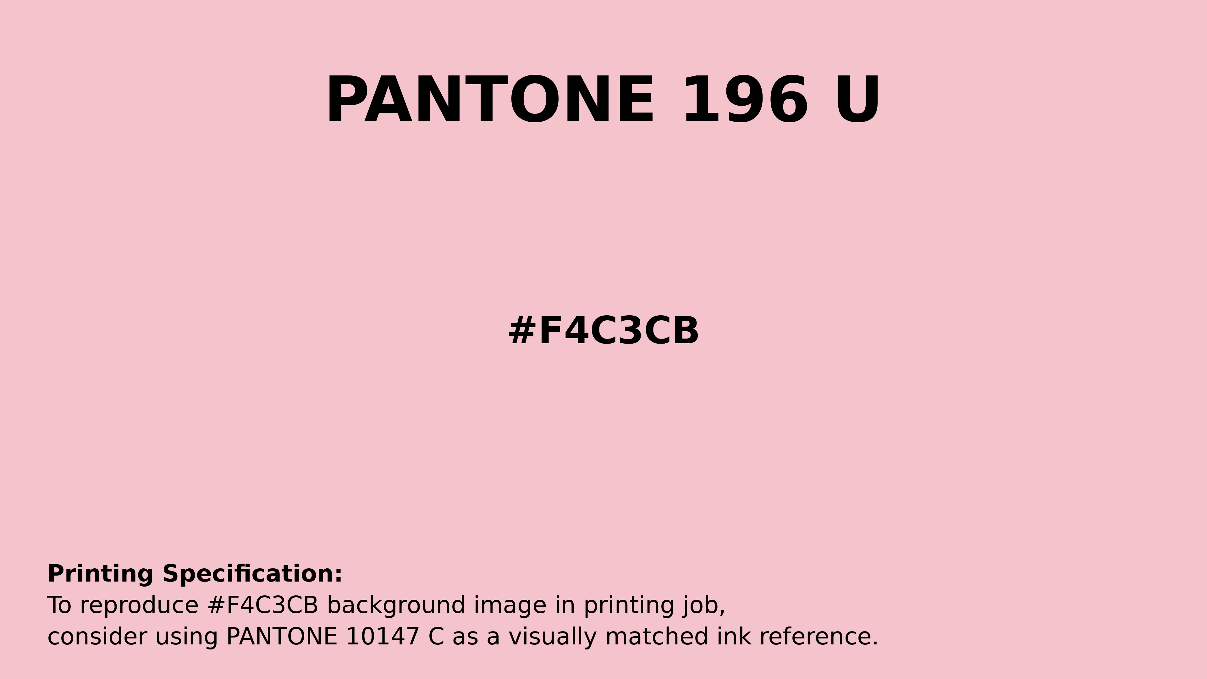 Hex Color #f4c3cb | Printing Match PANTONE 196 U | Color conversion ...