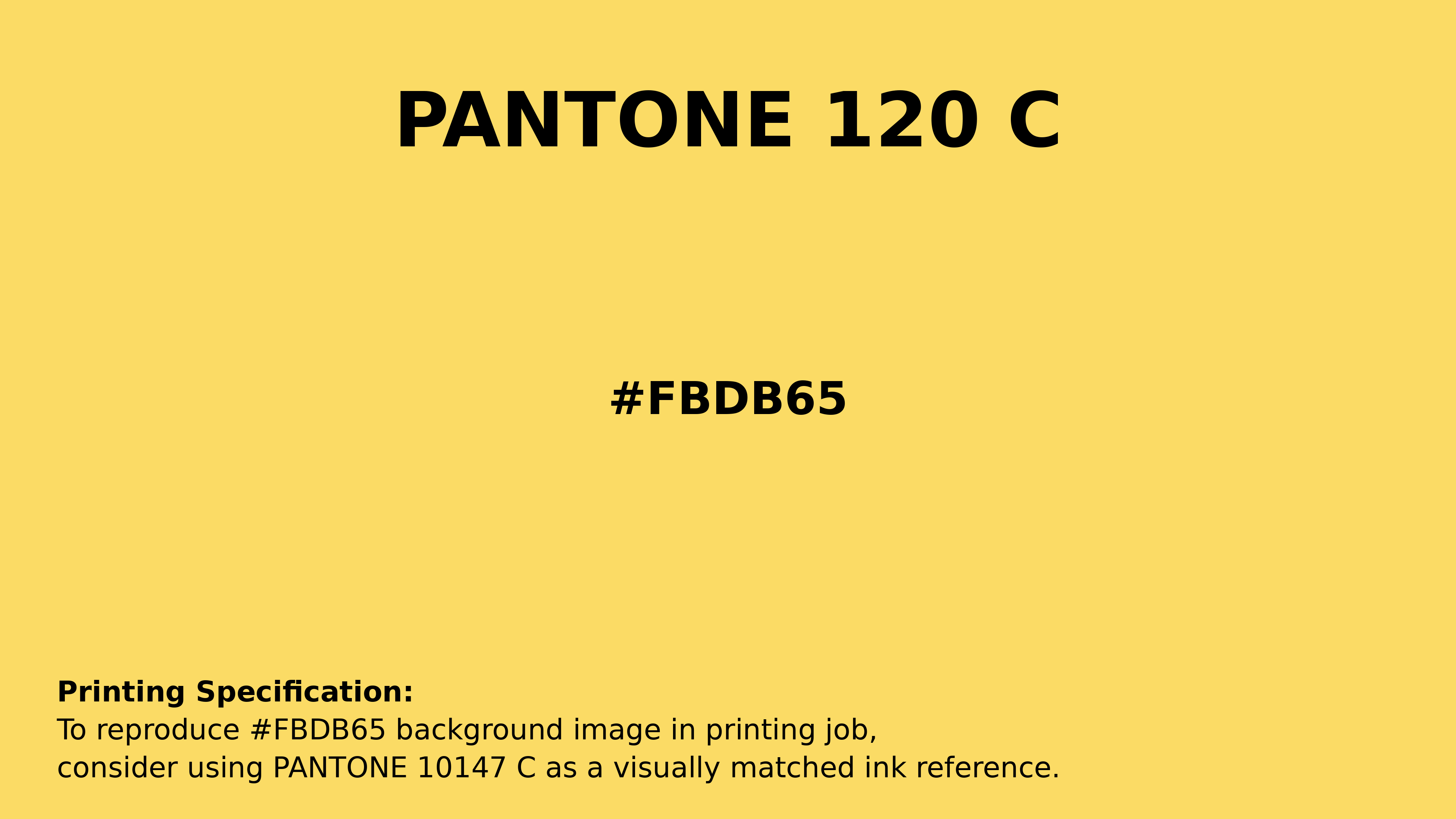 Hex Color #fbdb65 | Printing Match PANTONE 120 C | Color conversion ...