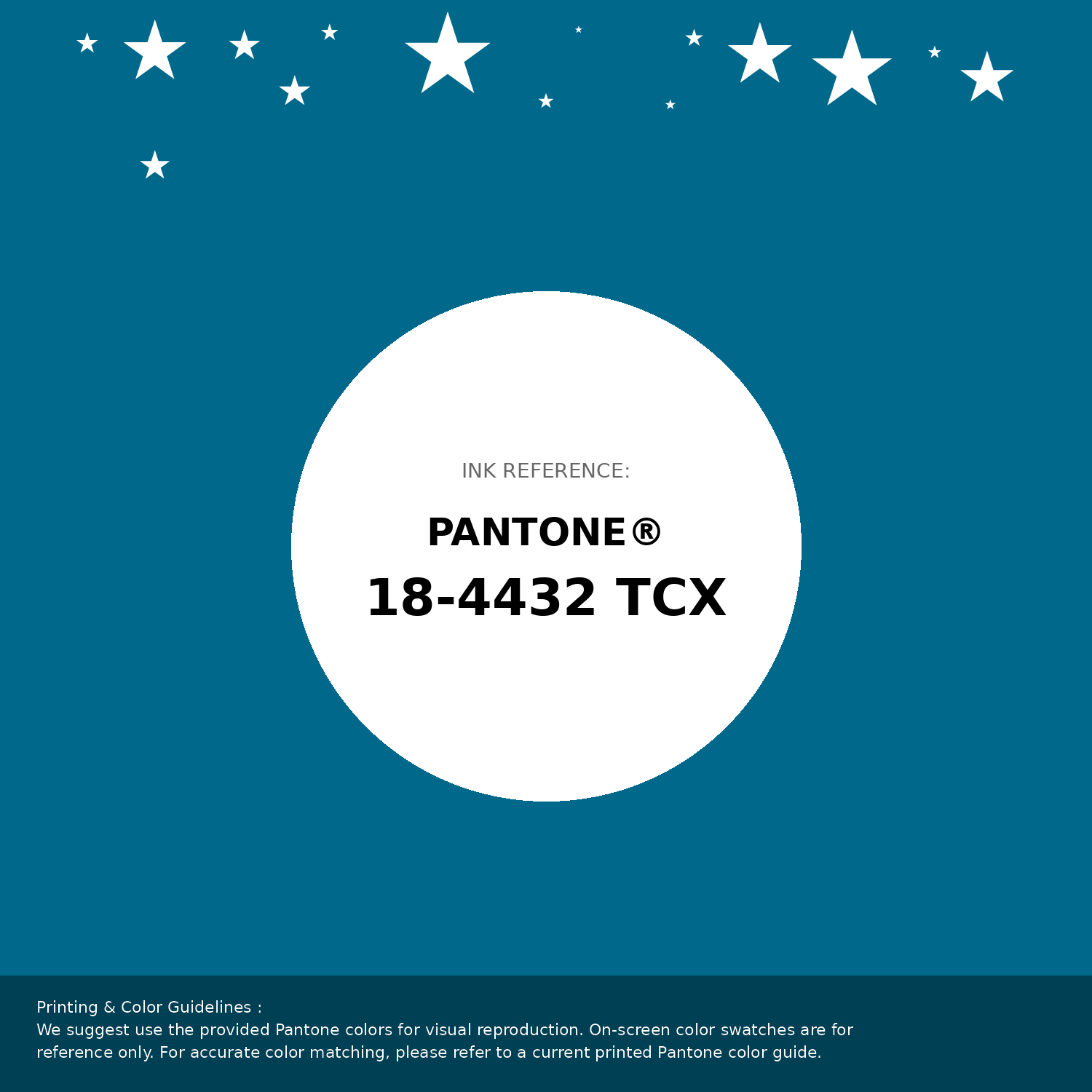 Turkish Tile | Printing Match PANTONE 18-4432 TCX | Color conversion ...