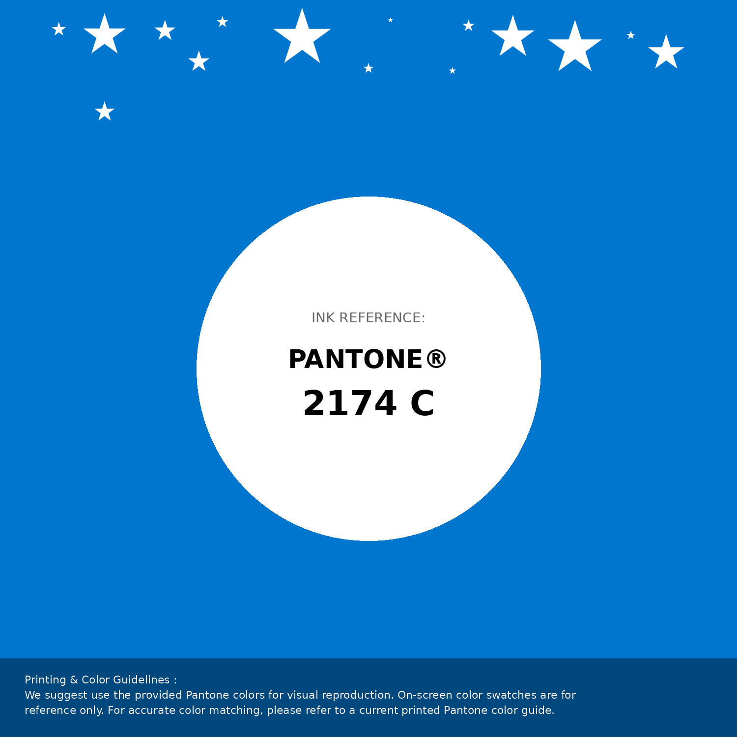 Hex Color #0076ce | Printing Match PANTONE 2174 C | Color conversion ...
