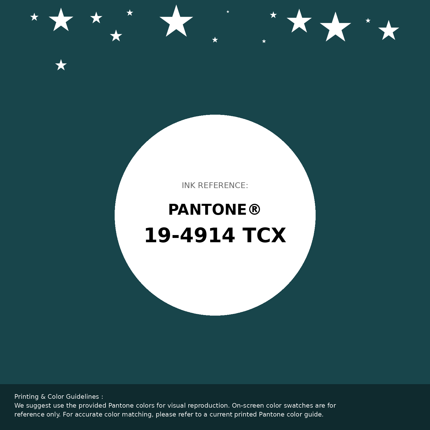 Hex Color #18454b | Printing Match PANTONE 19-4914 TCX | Color ...