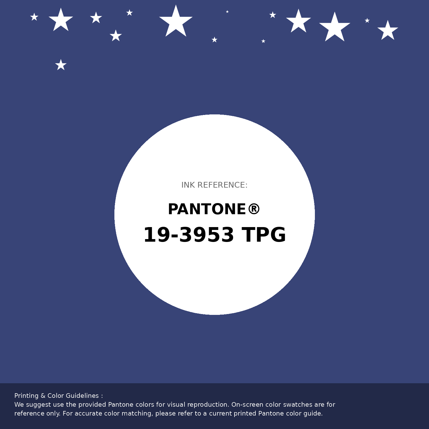 Hex Color #384477 | Printing Match PANTONE 19-3953 TPG | Color ...