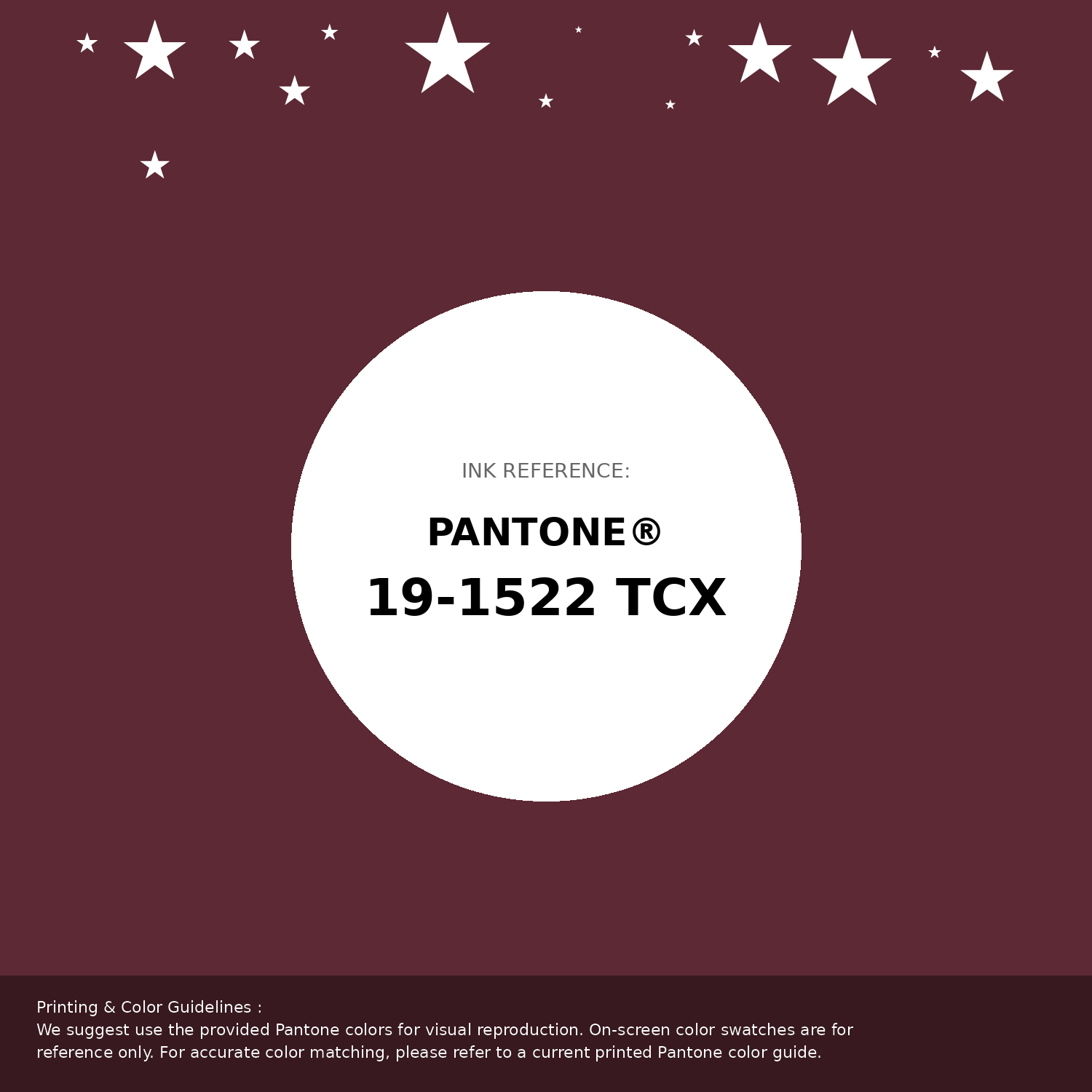 Zinfandel | Printing Match PANTONE 19-1522 TCX | Color conversion CMYK ...