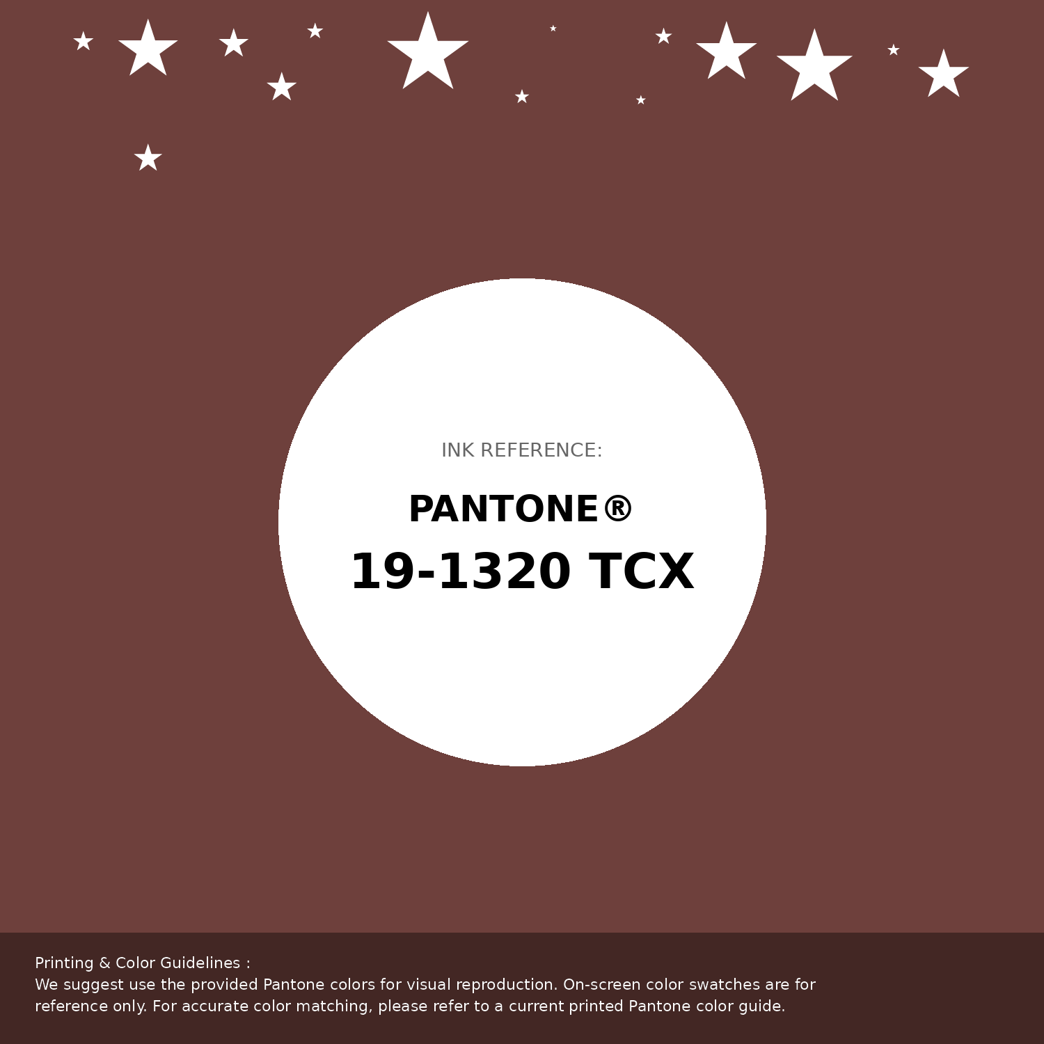 Sable | Printing Match PANTONE 19-1320 TCX | Color conversion CMYK ...