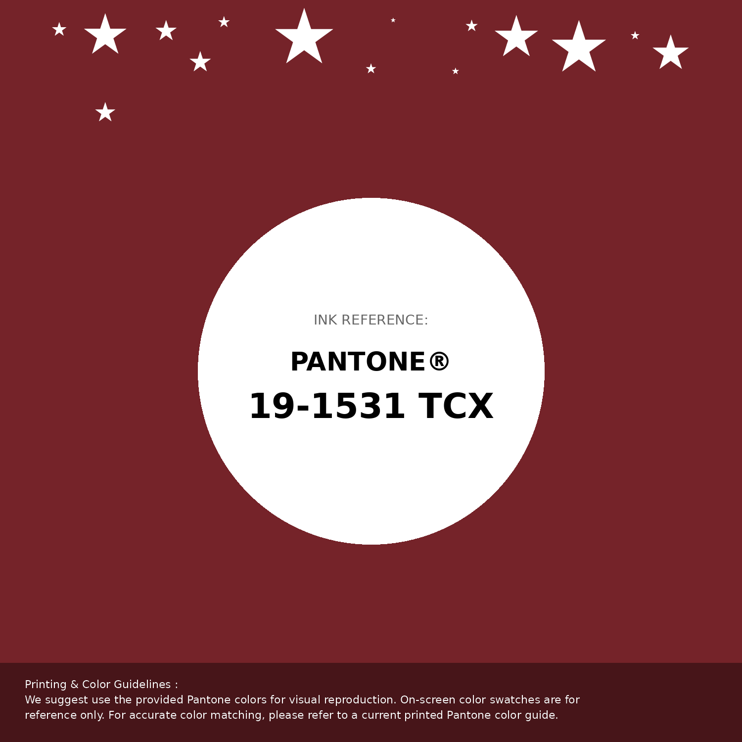 Hex Color #752329 | Printing Match PANTONE 19-1531 TCX | Color ...