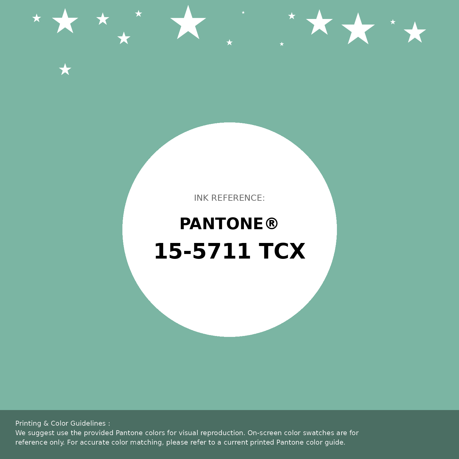 Dusty Jade Green | Printing Match PANTONE 15-5711 TCX | Color ...