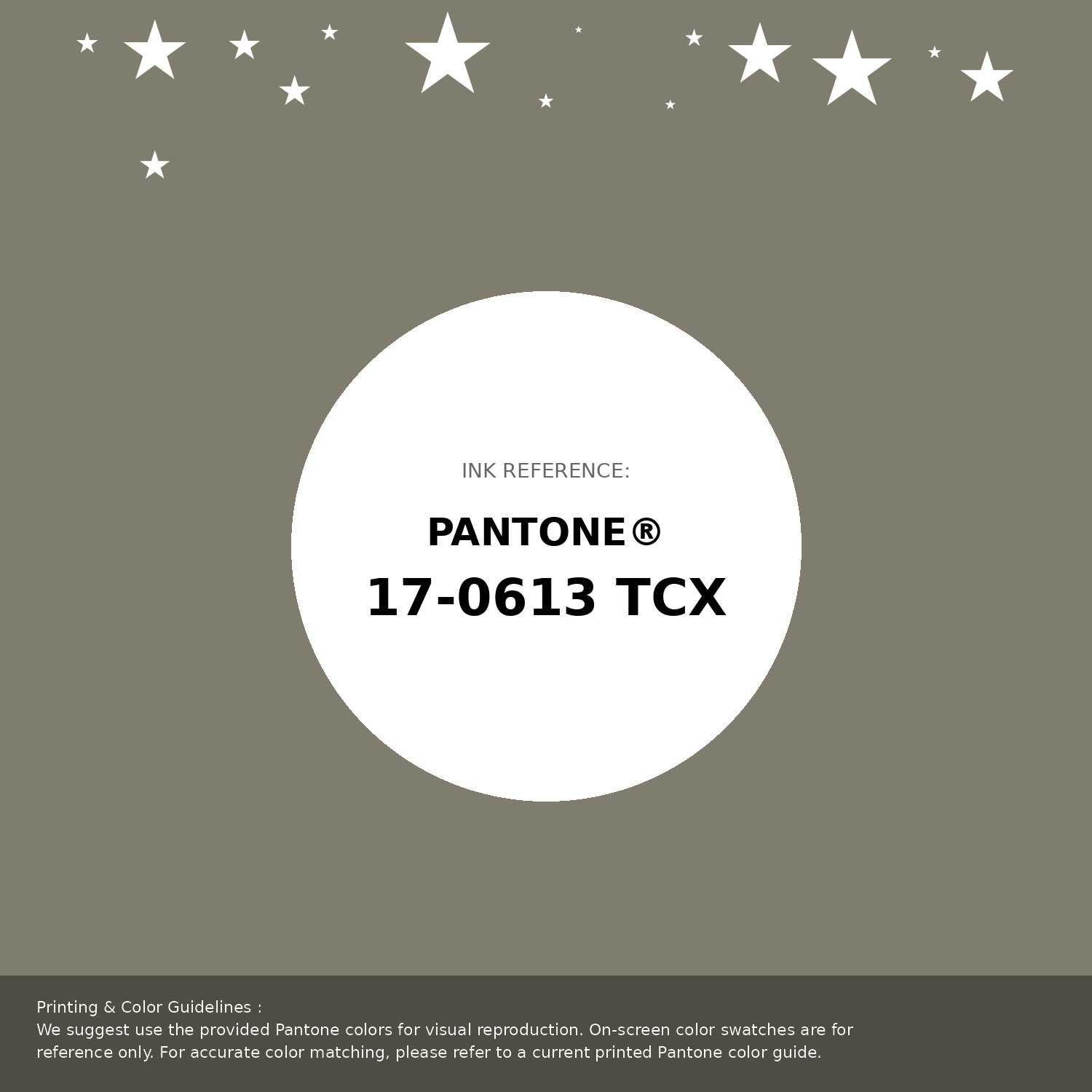 Vetiver | Printing Match PANTONE 17-0613 TCX | Color conversion CMYK ...