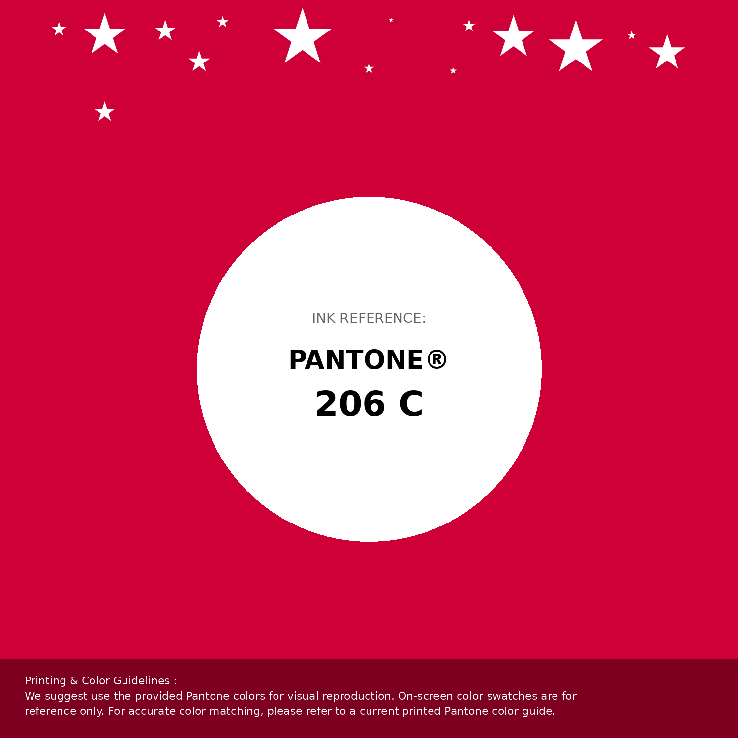 Hex Color #ce0037 | Printing Match PANTONE 206 C | Color conversion ...