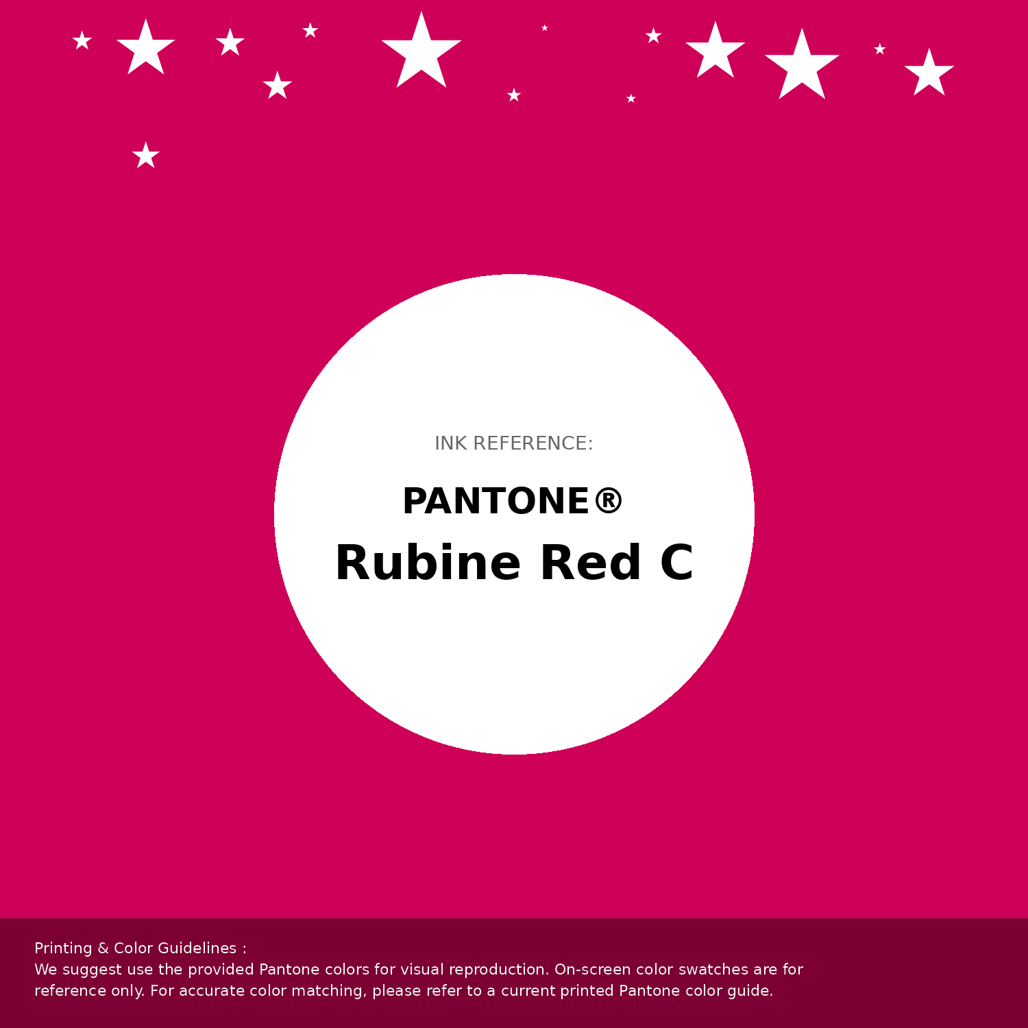 Hex Color #ce0058 | Printing Match PANTONE RUBINE RED C | Color ...