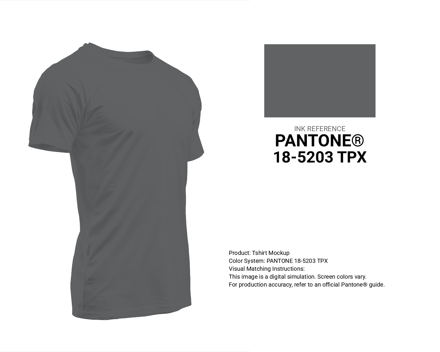 Hex Color #606263 | Printing Match PANTONE 18-5203 TPX | Color ...