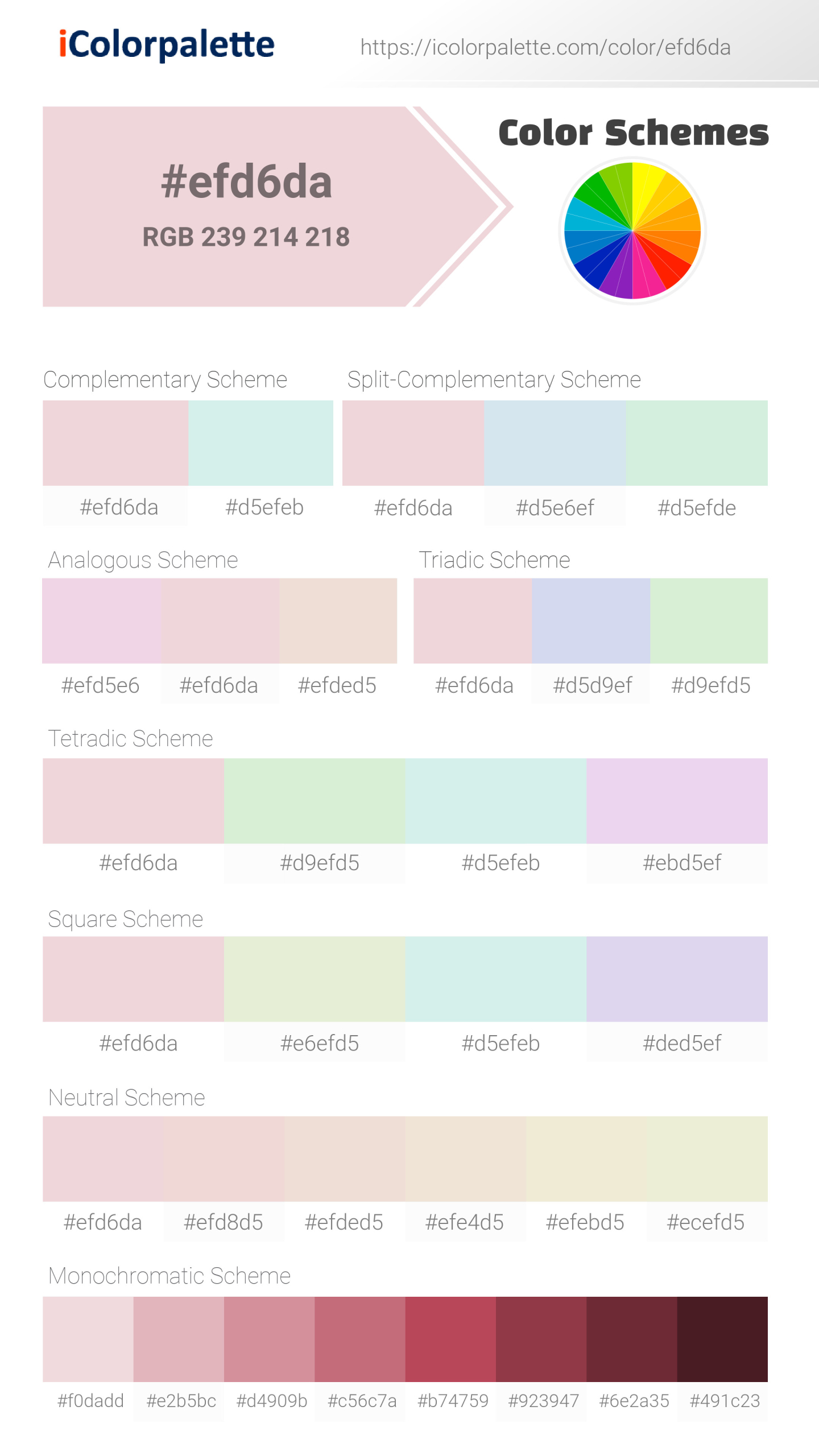 Pale Rose information | Hsl | Rgb | Pantone