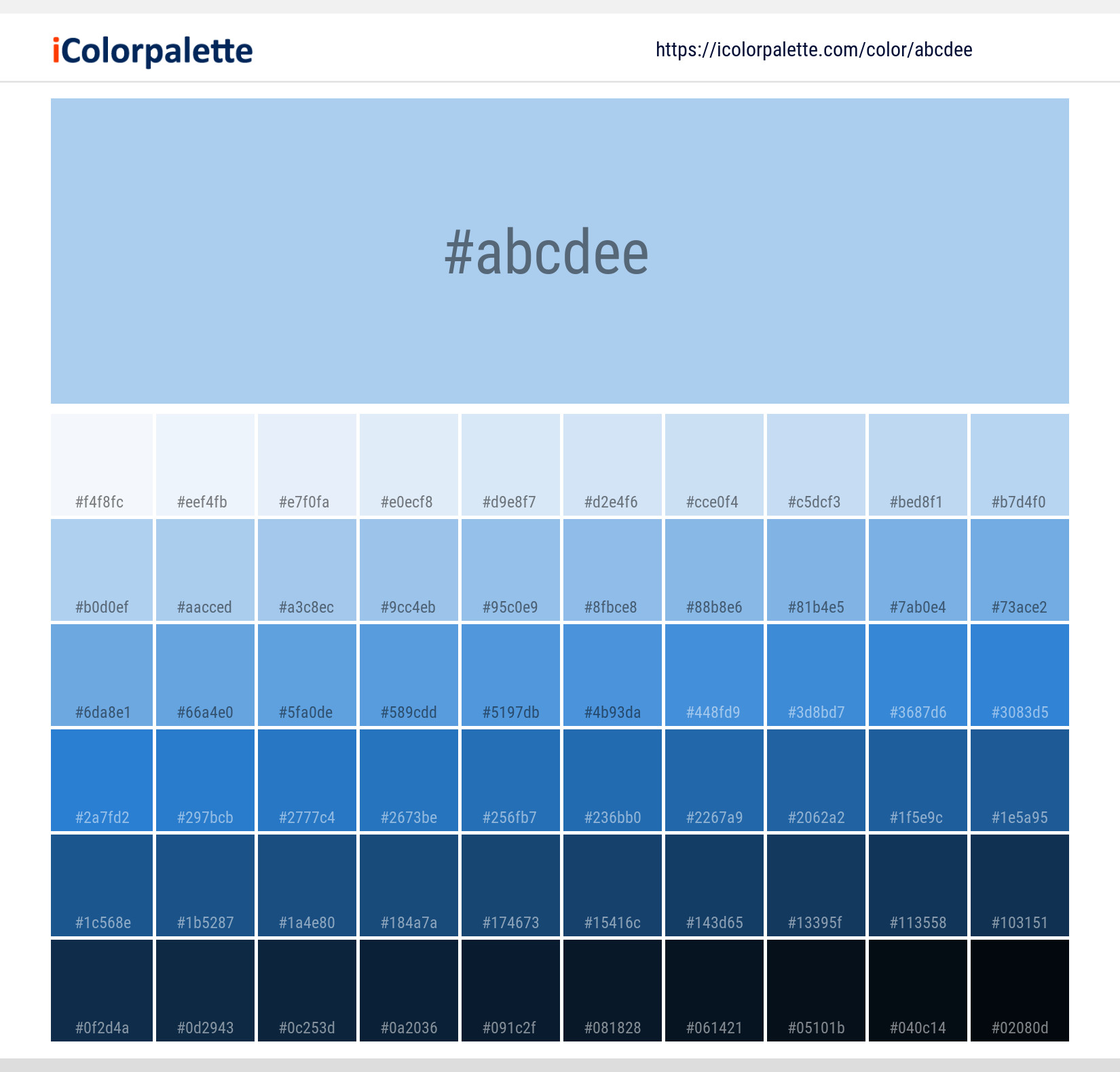 Andromeda Blue Color | abcdee | Color conversion CMYK | Hsl | Rgb ...