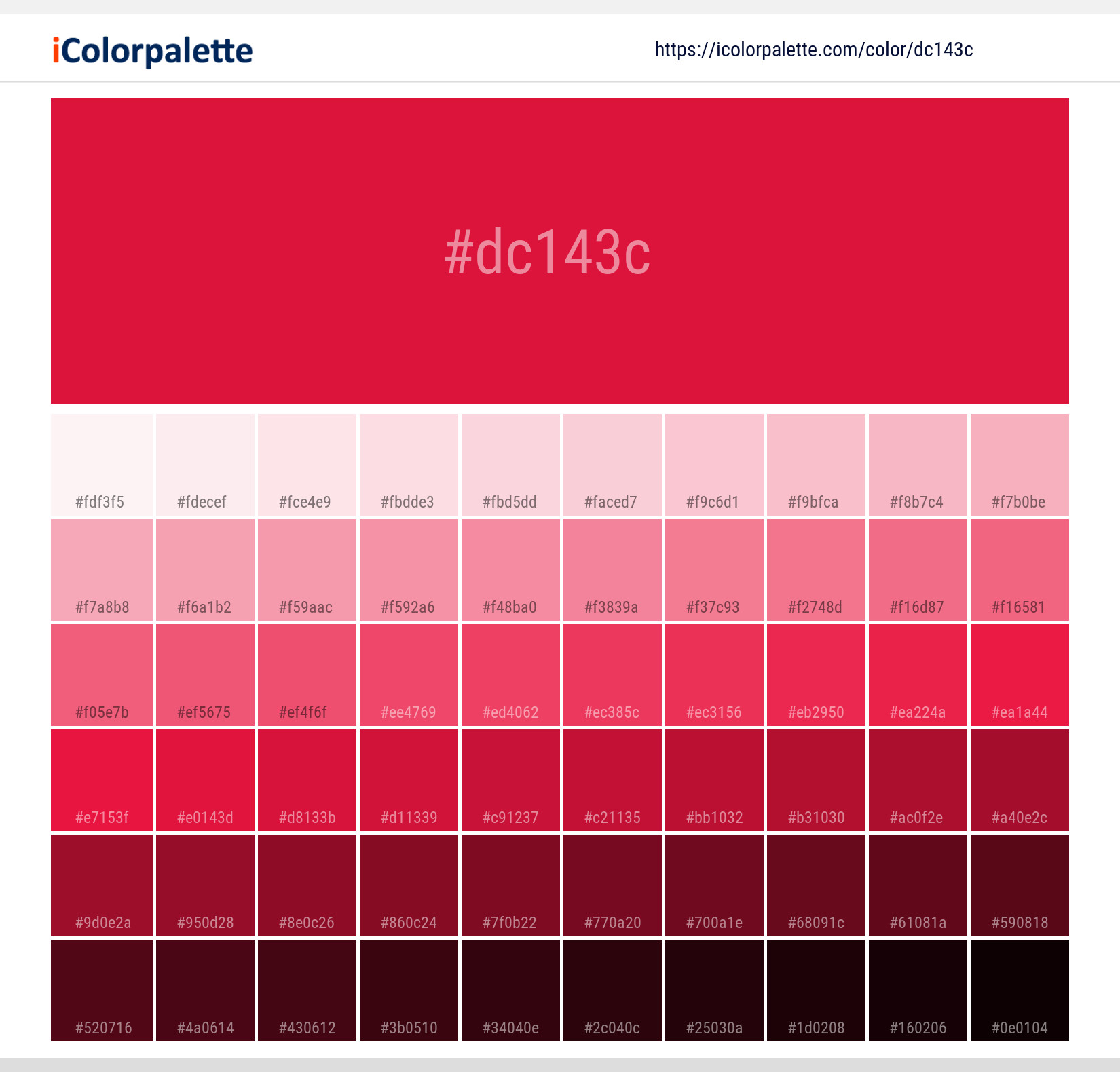 Crimson Color | dc143c information | Hsl | Rgb | Pantone