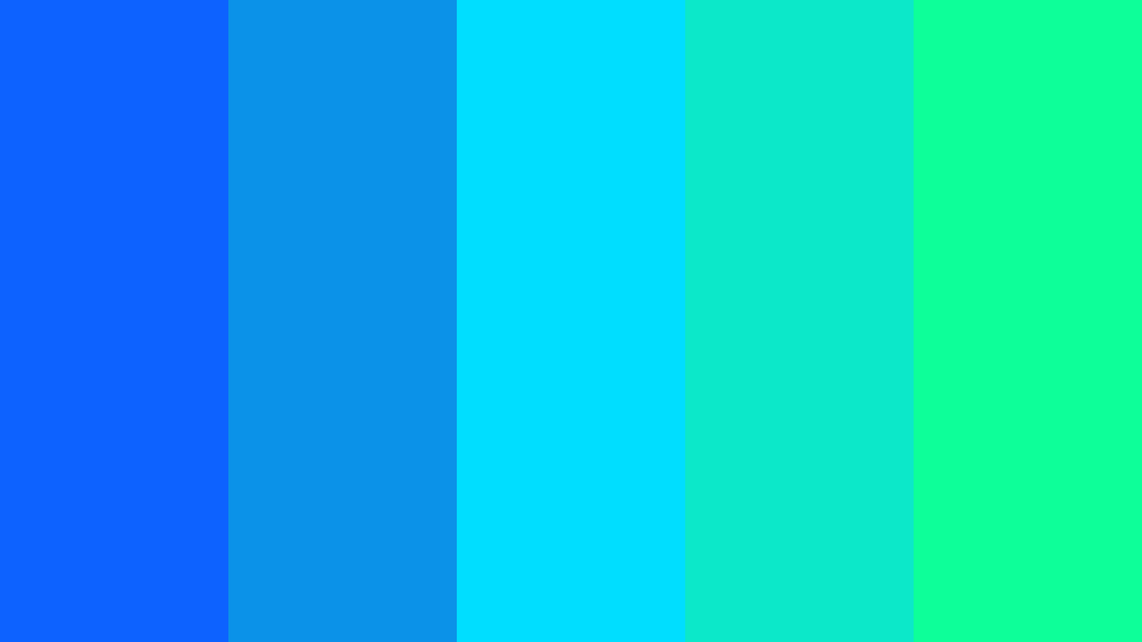 Blue Ribbon – Cerulean – Cyan / Aqua – Bright Turquoise – Spring Green ...