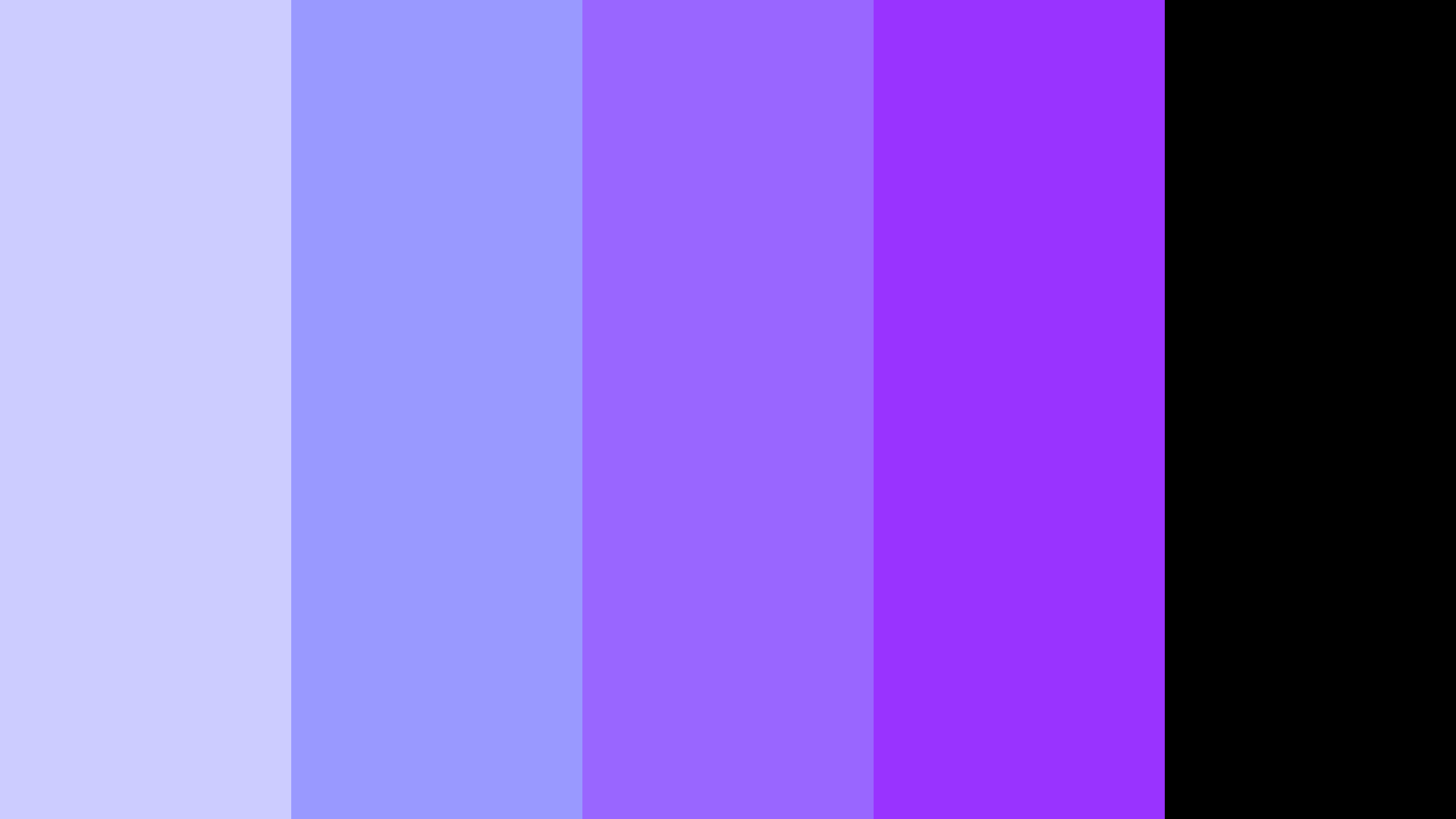 Periwinkle – Melrose – Heliotrope – Electric Violet – Black Color ...