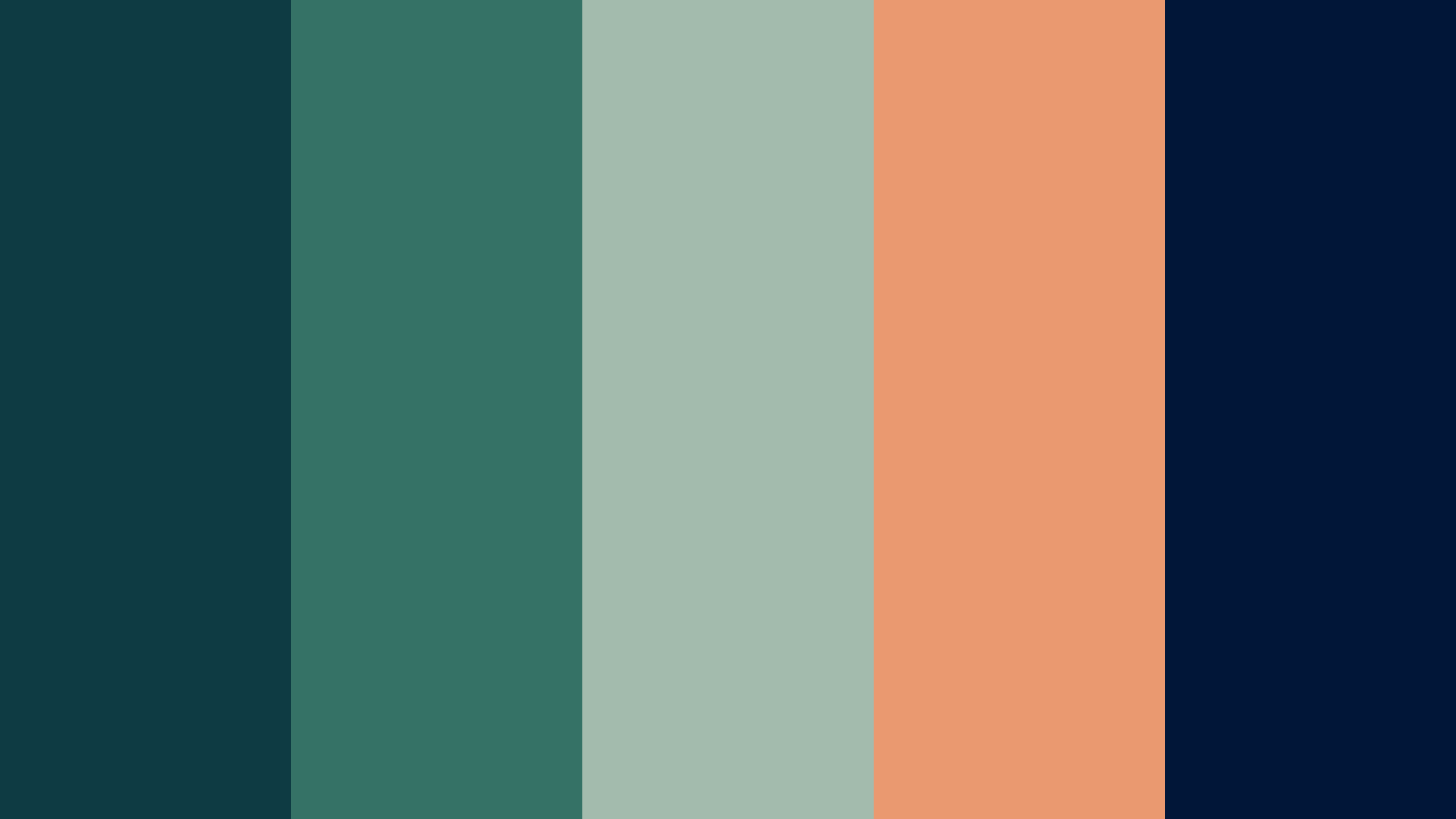 Elephant – Oracle – Summer Green – Apricot – Midnight Color scheme ...