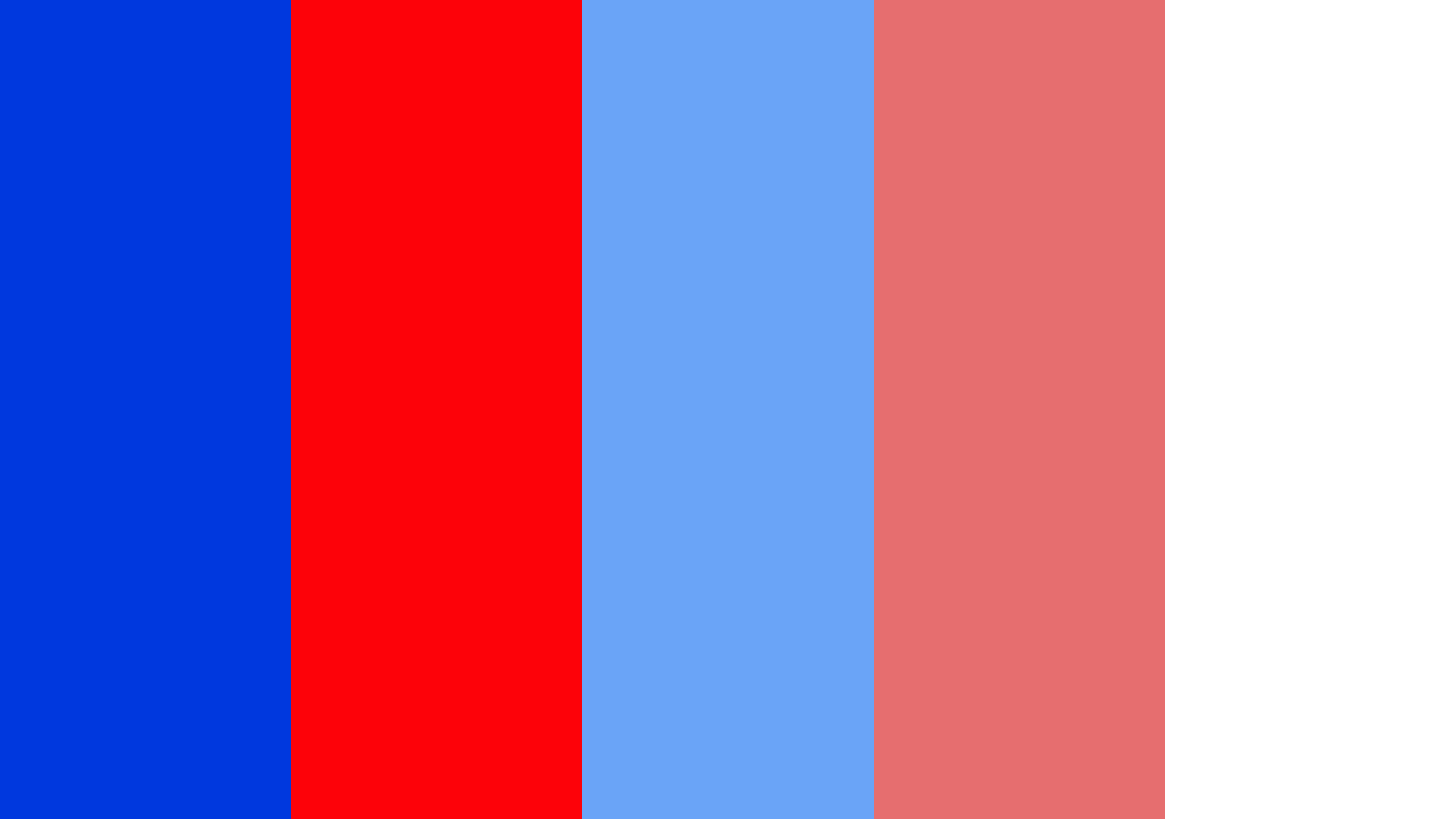 Science Blue – Red – Cornflower Blue – Sunglo – White Color scheme ...