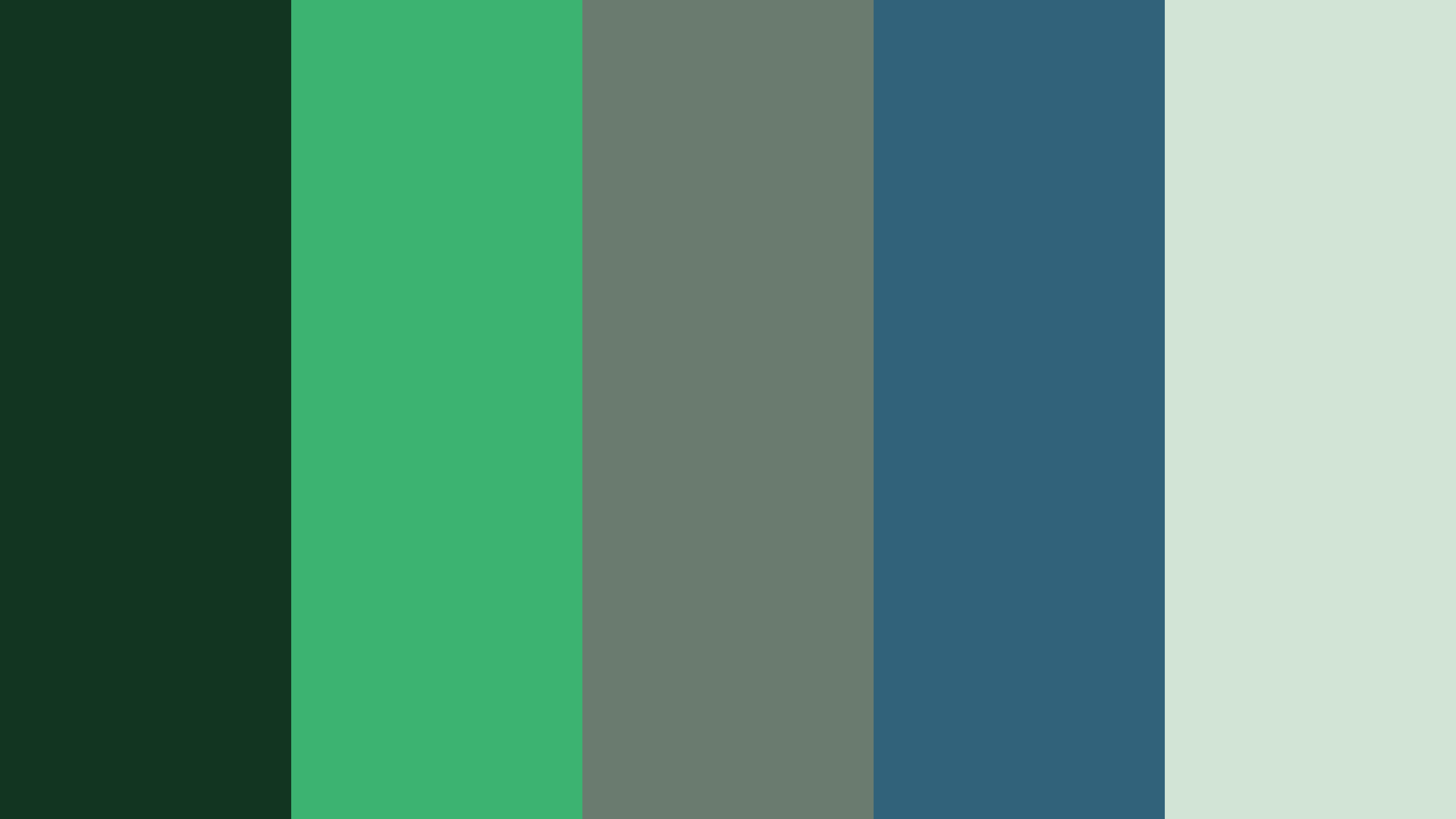 Bush – Ocean Green – Xanadu – Ming – Surf Crest Color scheme ...