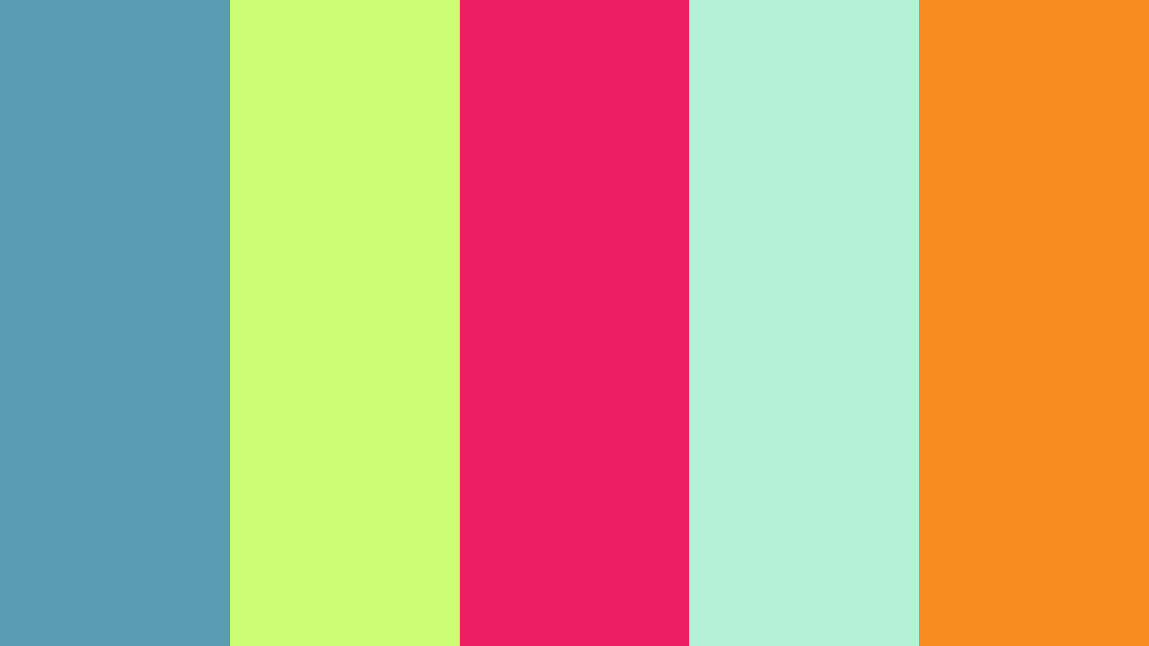 Hippie Blue – Honeysuckle – Razzmatazz – Magic Mint – Tree Poppy Color ...