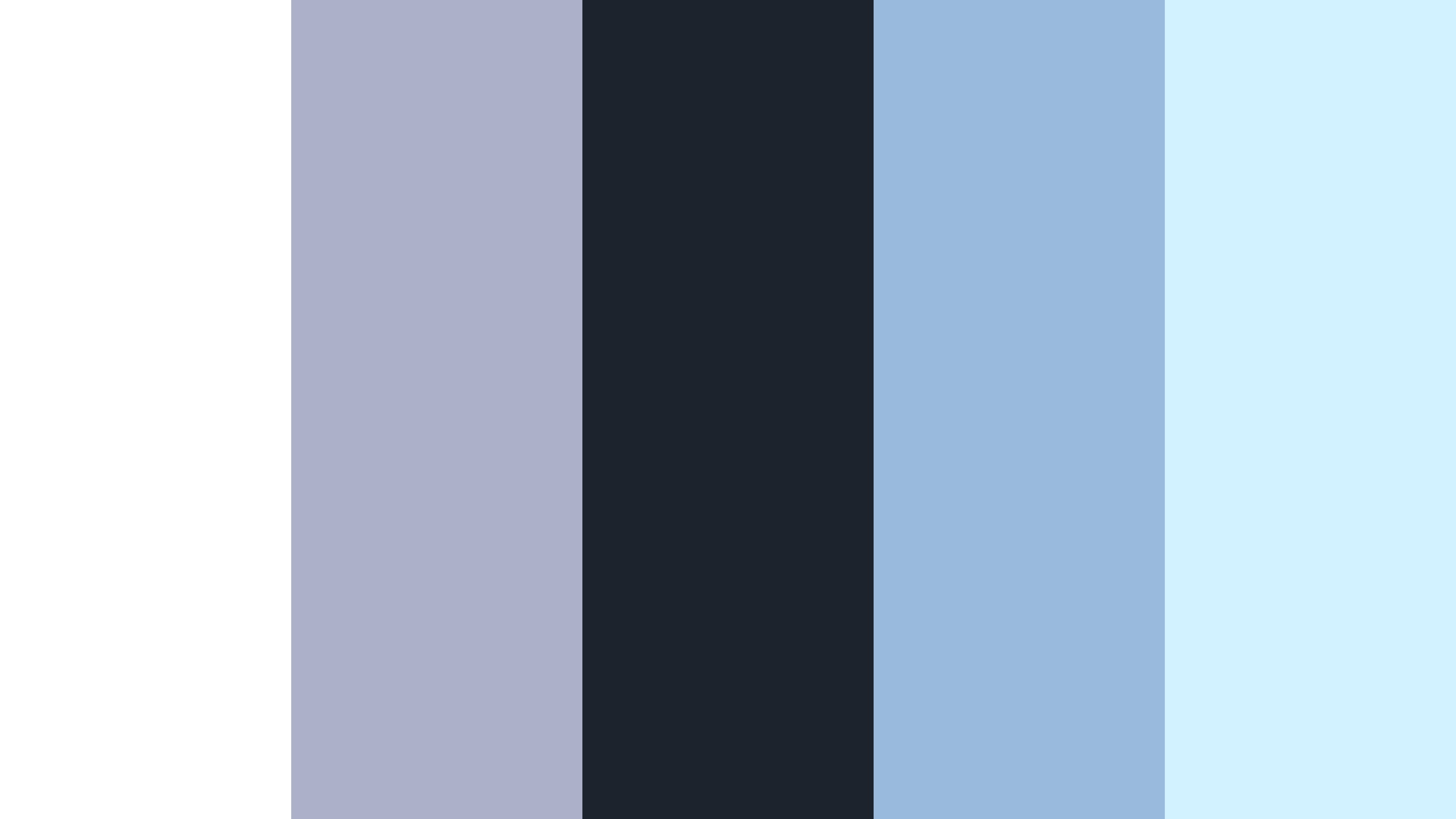 White – Cadet Blue – Mirage – Regent St Blue – Onahau Color scheme ...