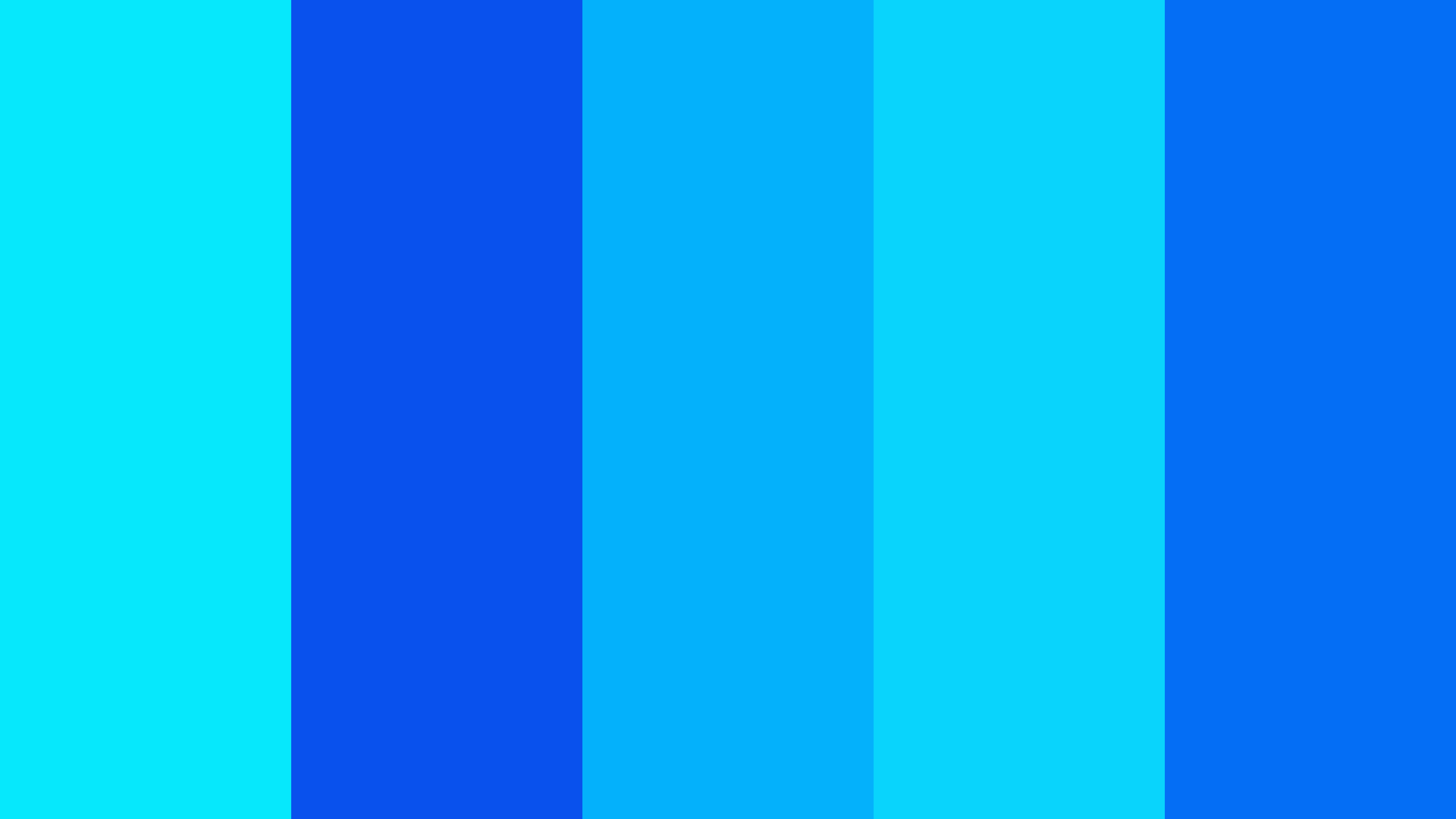 Cyan / Aqua – Blue Ribbon – Dodger Blue – Bright Turquoise – Blue ...