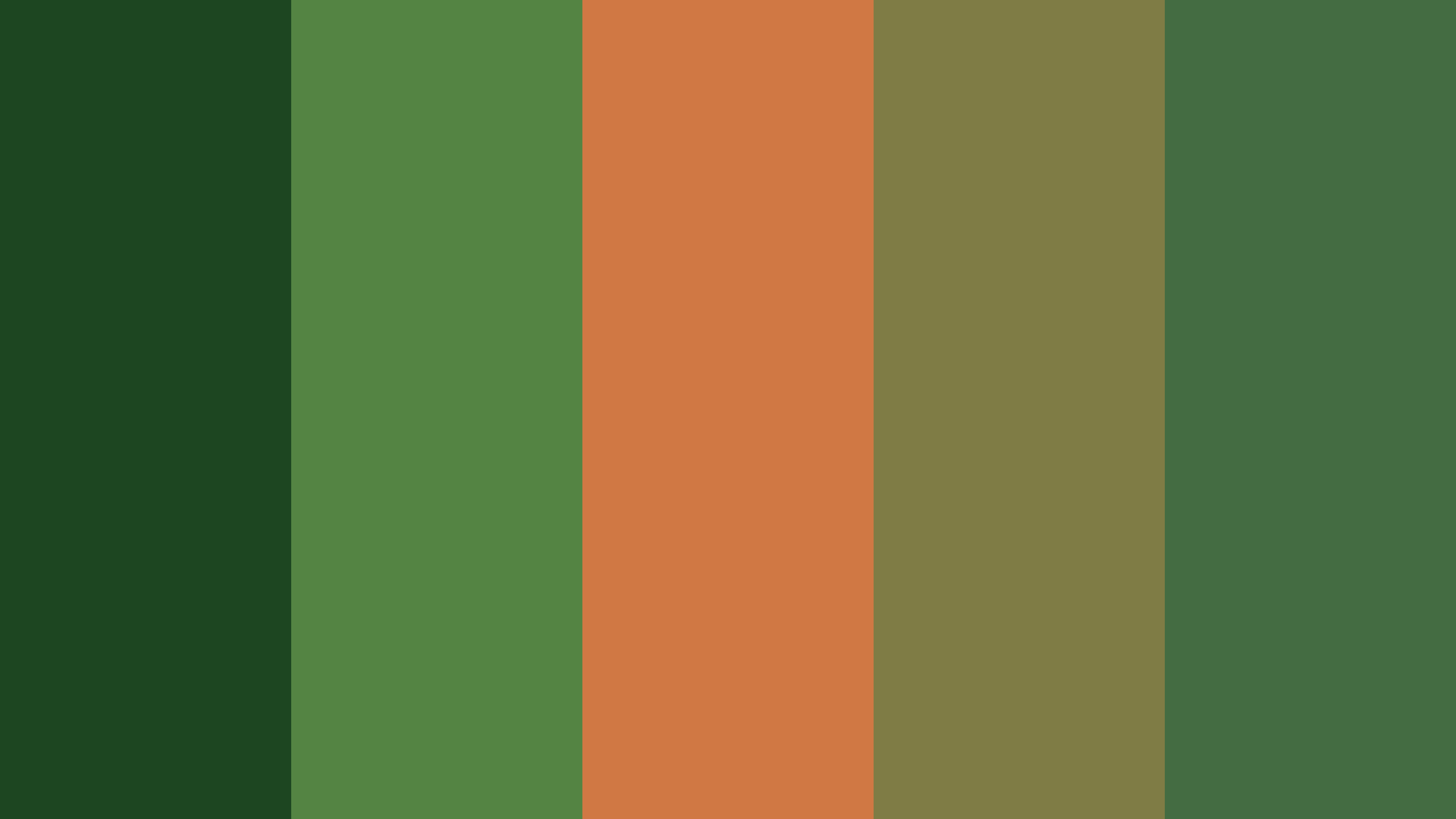 Everglade – Fern Green – Raw Sienna – Shadow – Fern Green Color scheme ...