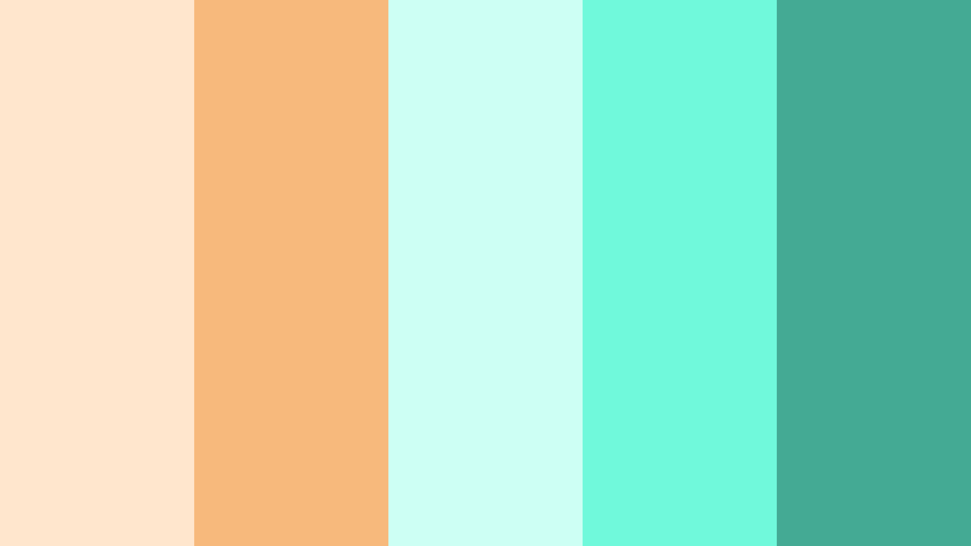 Tequila – Rajah – Frosted Mint – Aquamarine – Keppel Color scheme ...