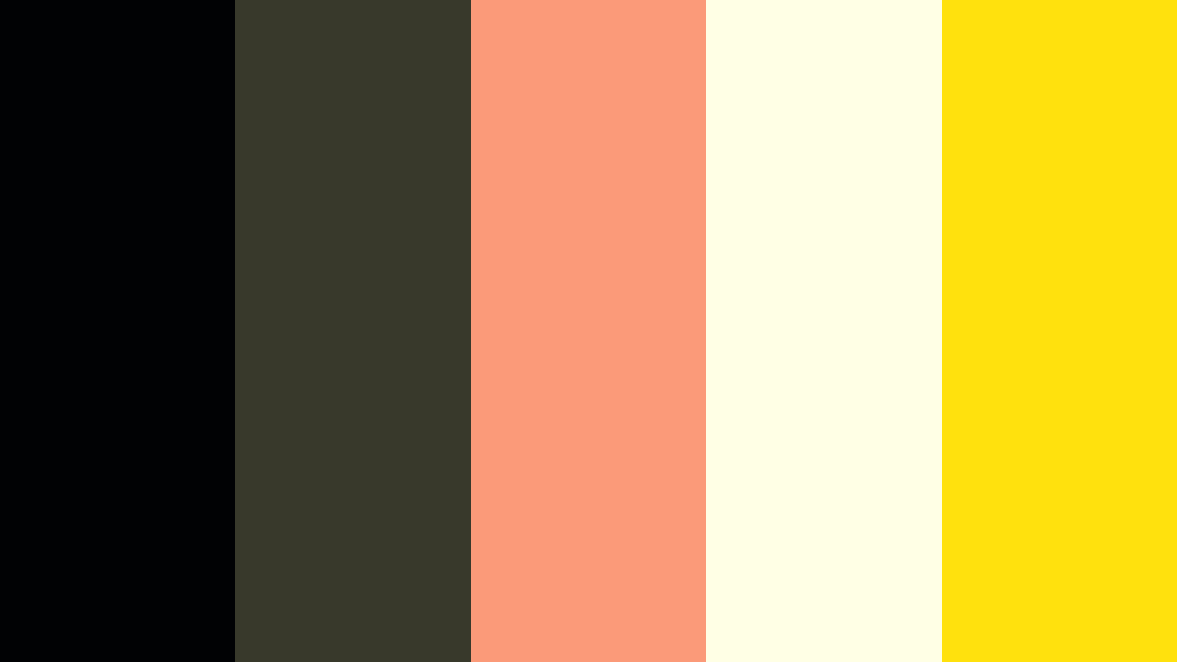 Ebony – Rangitoto – Vivid Tangerine – China Ivory – Lemon Color scheme ...