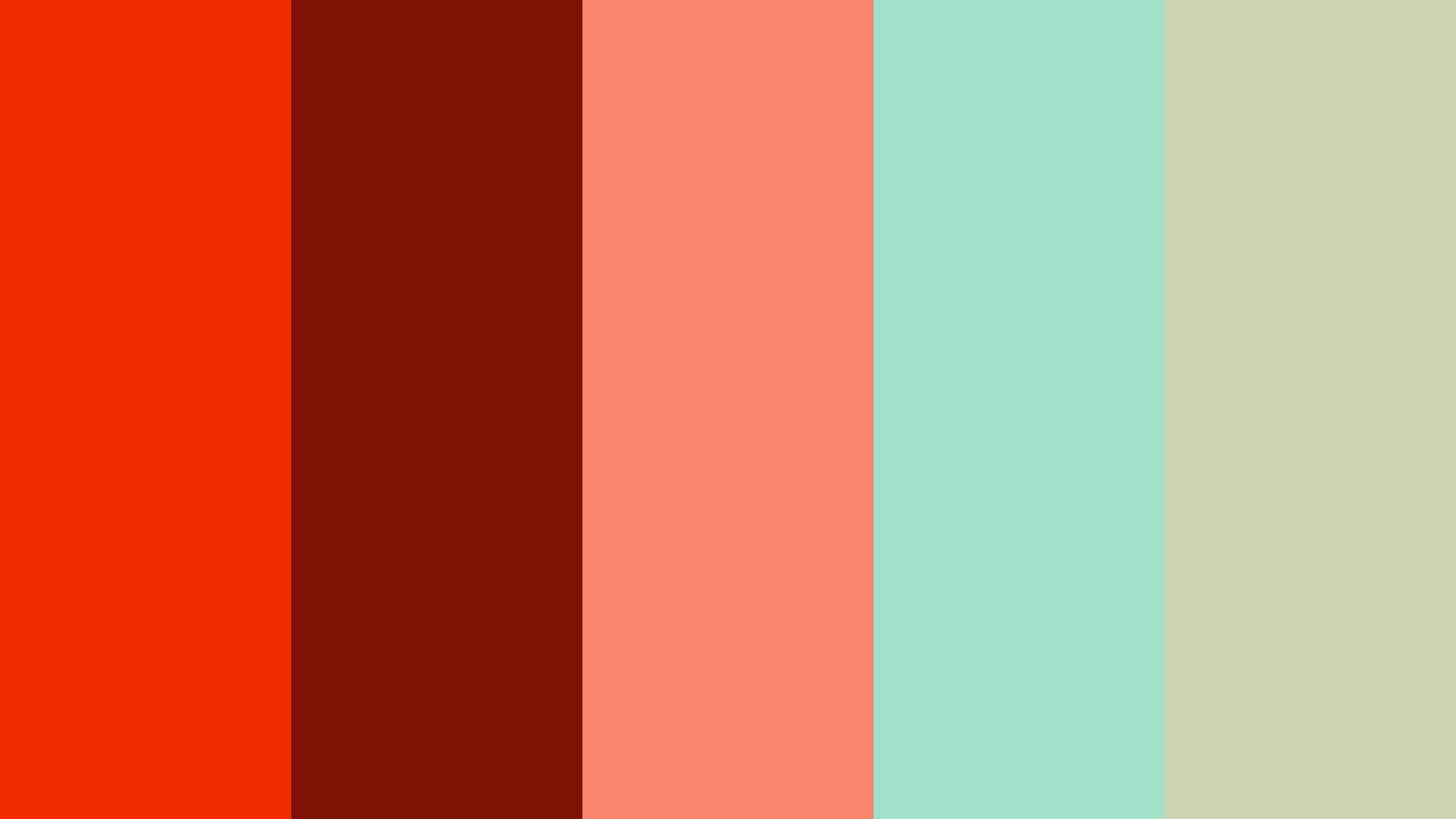Scarlet – Dark Burgundy – Salmon – Chinook – Green Mist Color scheme ...