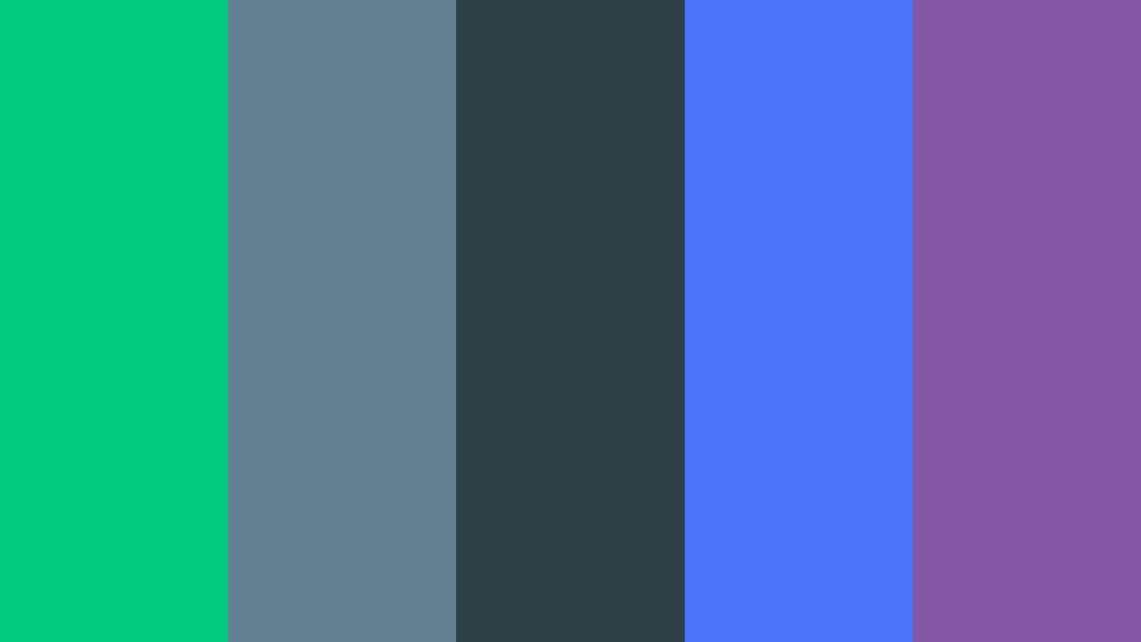 Caribbean Green – Lynch – Outer Space – Cornflower Blue – Deluge Color ...